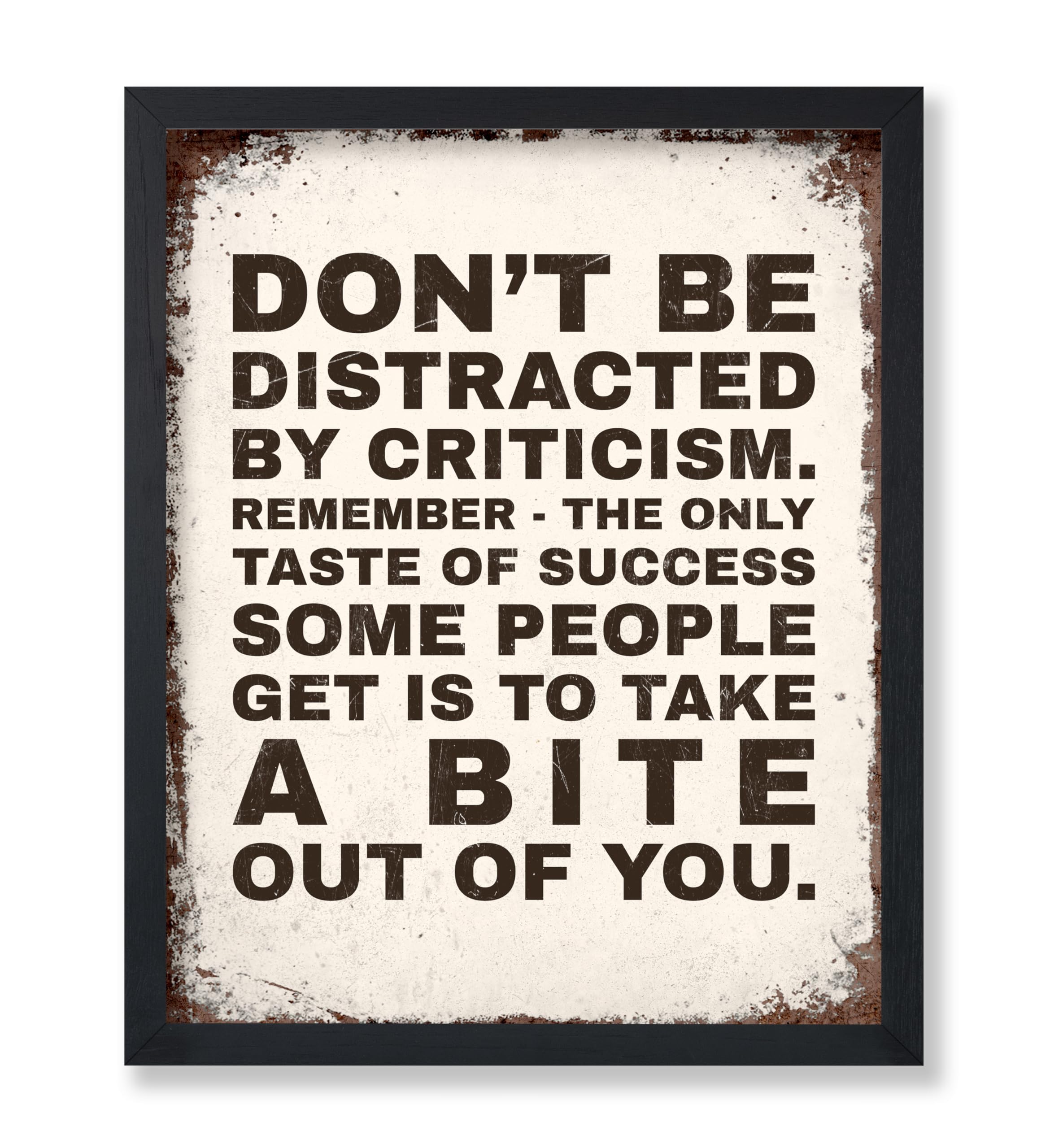 Poster Master Vintage Don't Be Distracted By Criticism Poster ...