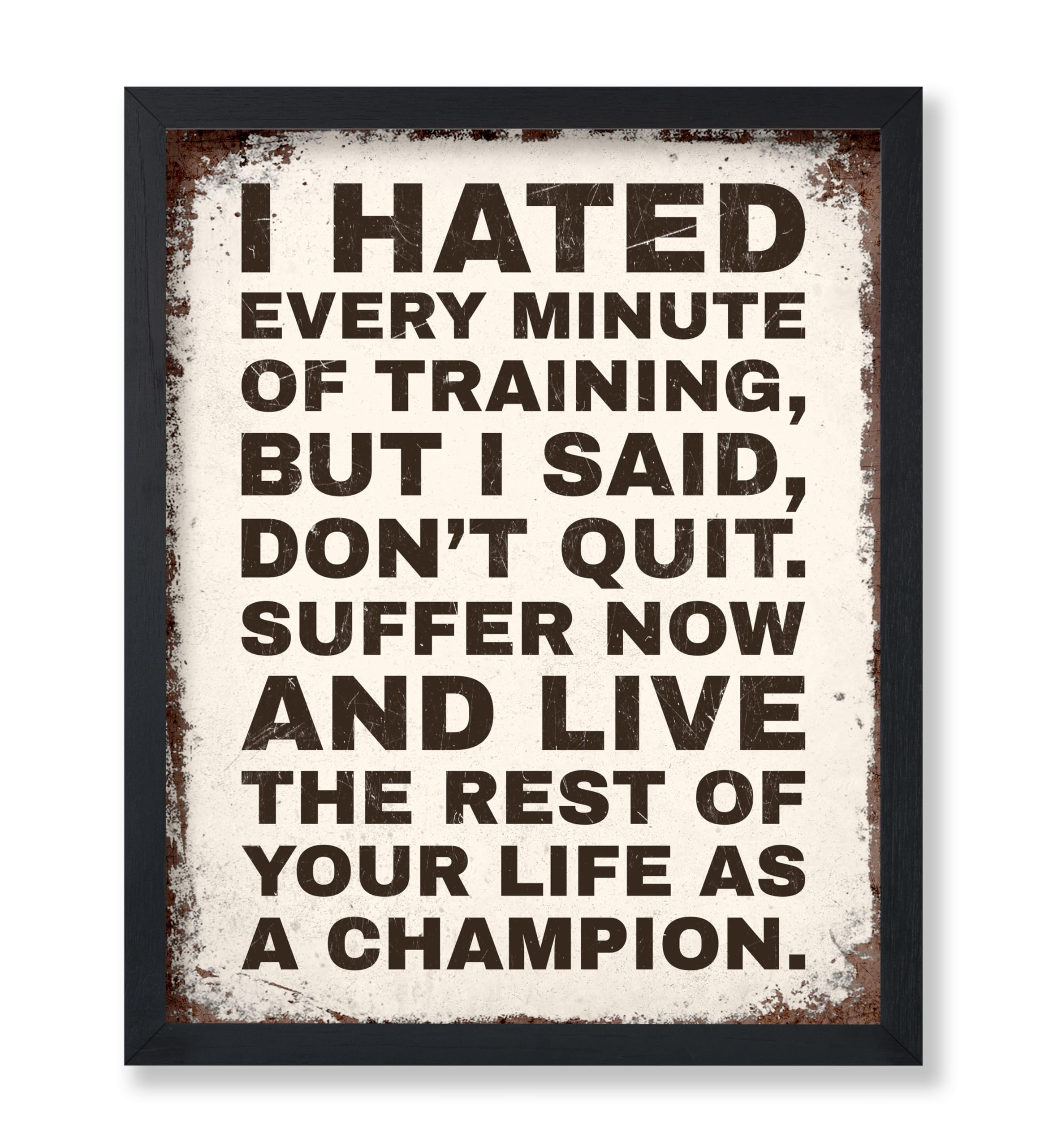 Poster Master Vintage Don't Quit Poster - Motivational Print - Success ...