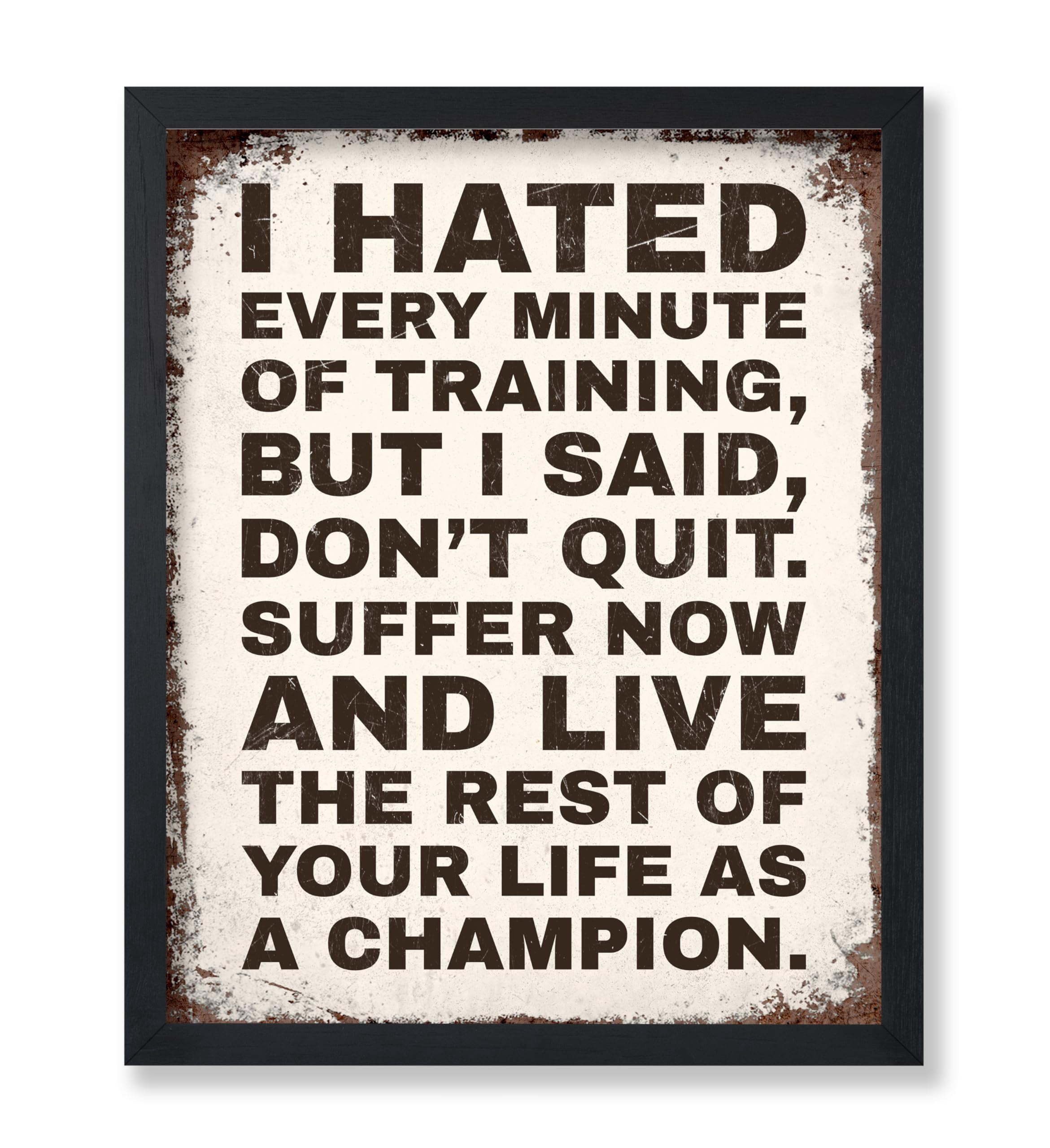Poster Master Vintage Don't Quit Poster - Motivational Print - Success ...