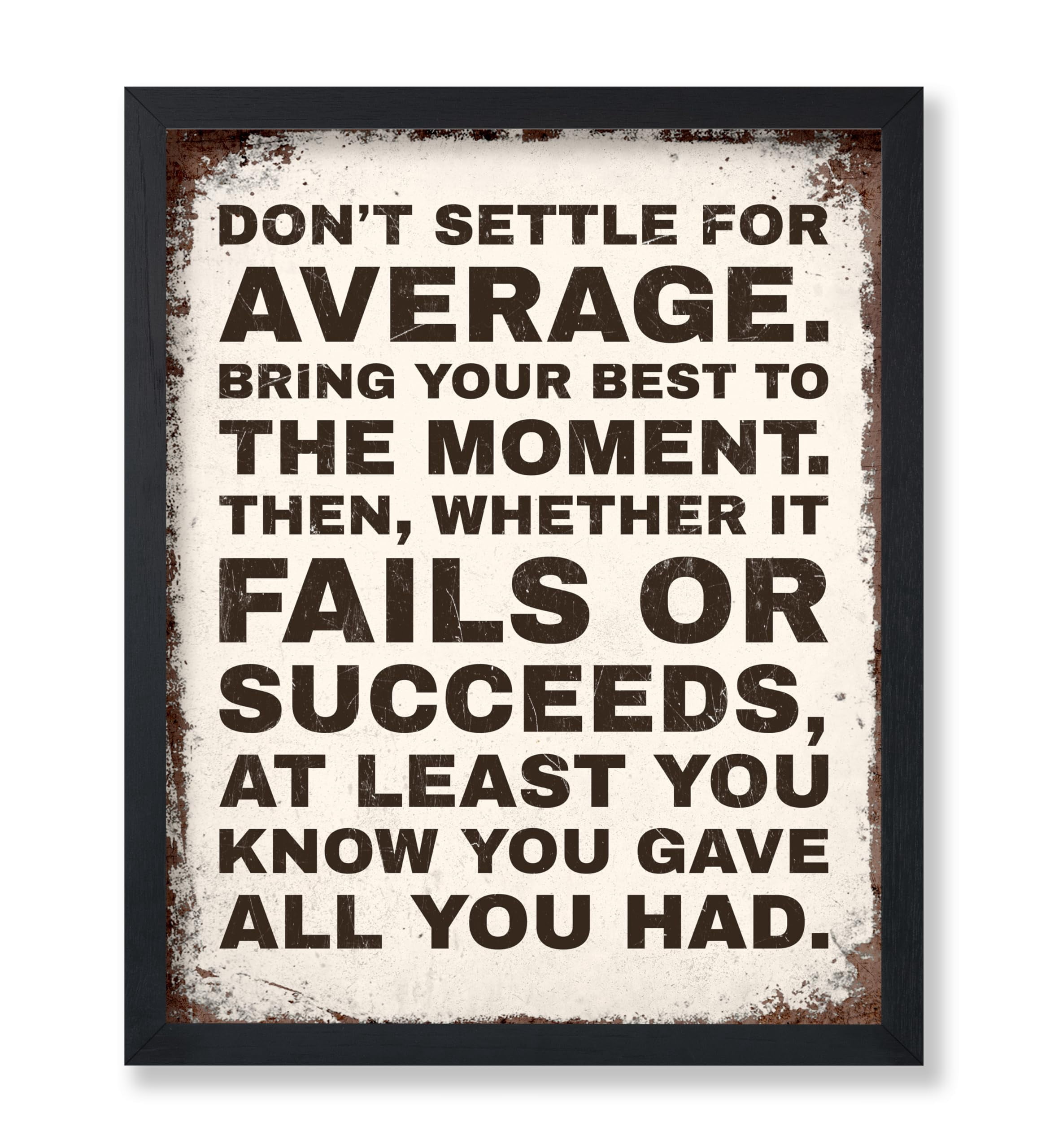 Poster Master Vintage Don't Settle For Average Poster - Success Print ...