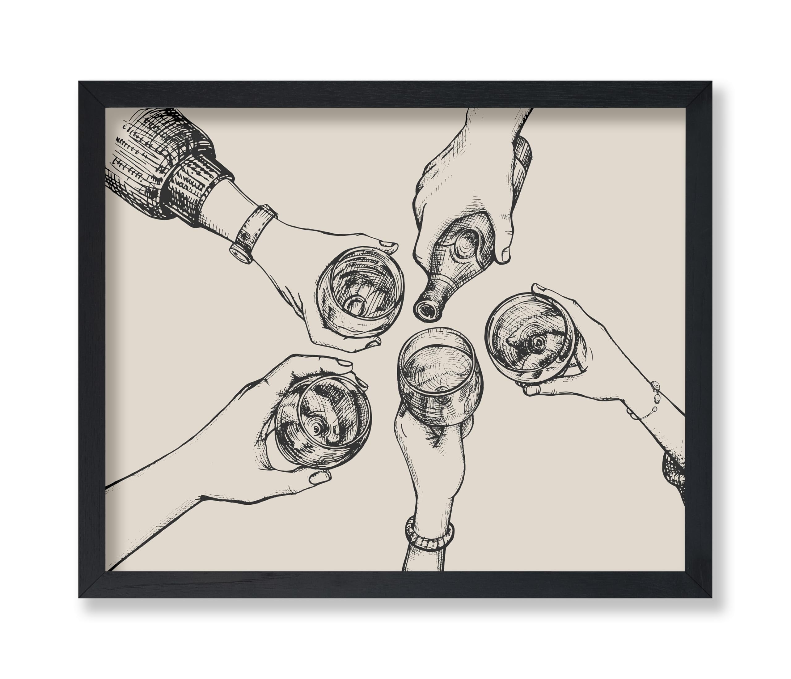 Poster Master Vintage Drawing Poster - Retro Minimalist Print - Cheers ...