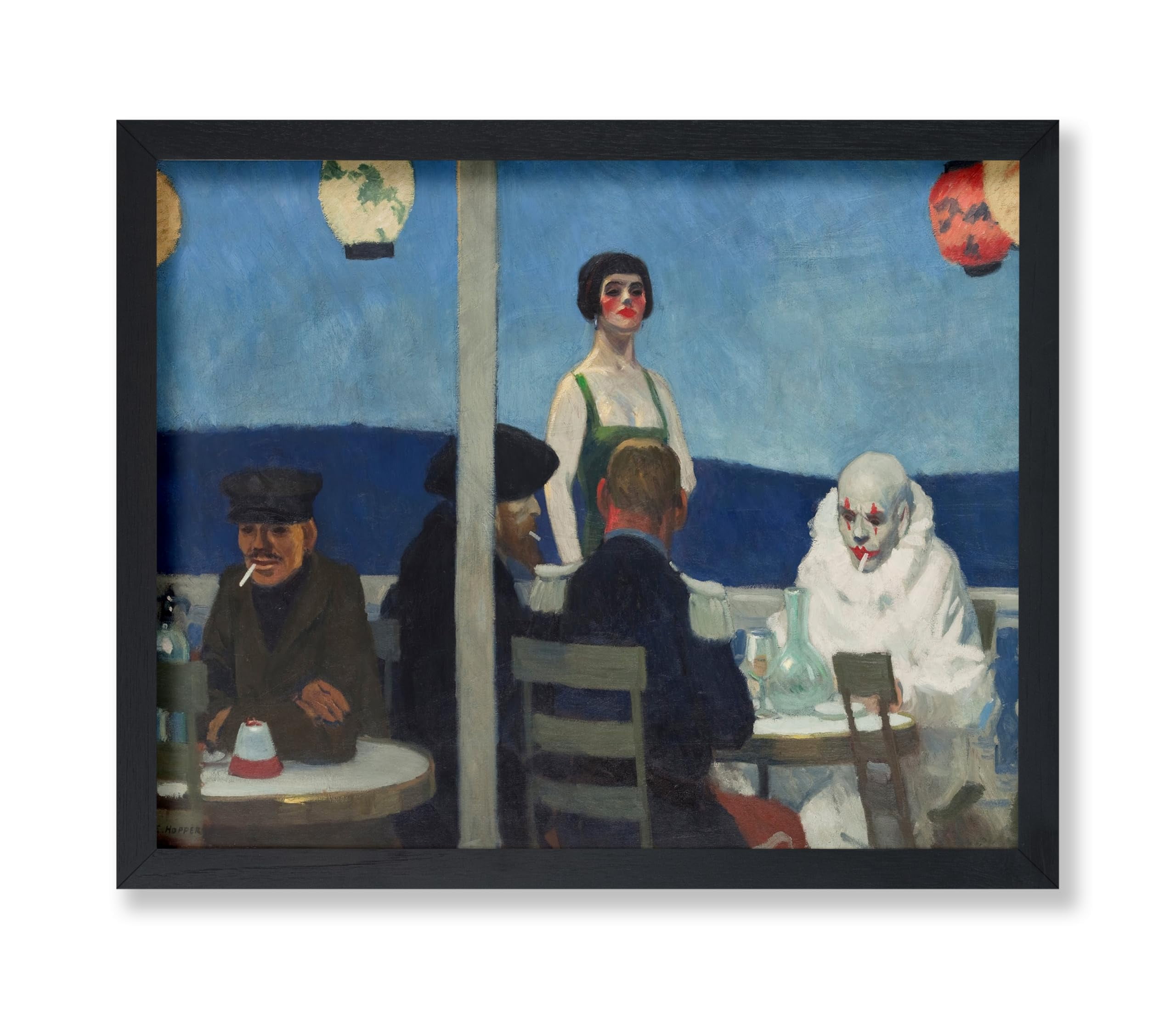 Poster Master Vintage Edward Hopper Poster - Retro Soir Bleu Print ...