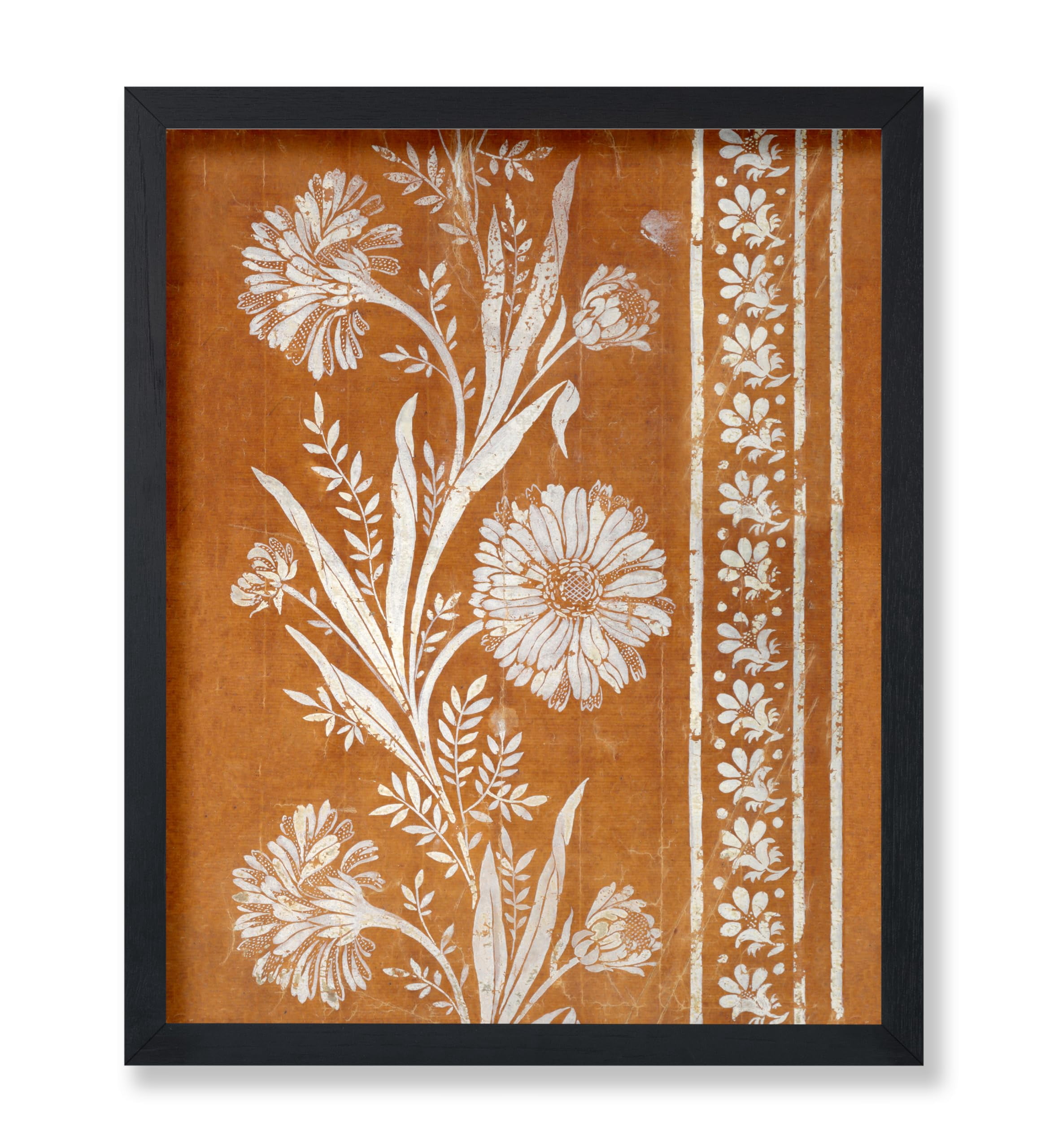 Poster Master Vintage Embroidery Design Poster - Retro Flower Print ...