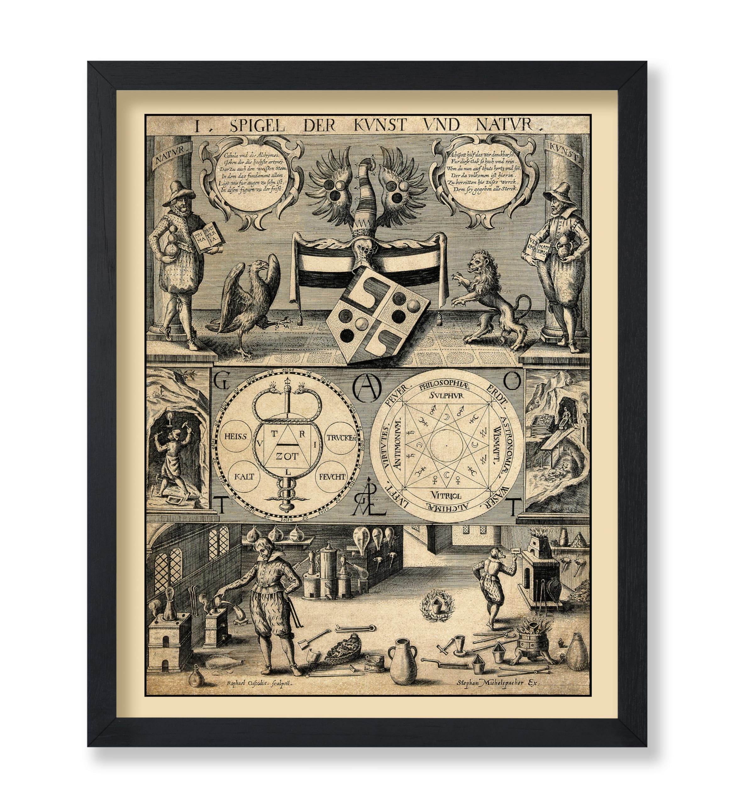 Poster Master Vintage The Mirror of Art and Nature Poster - Retro ...