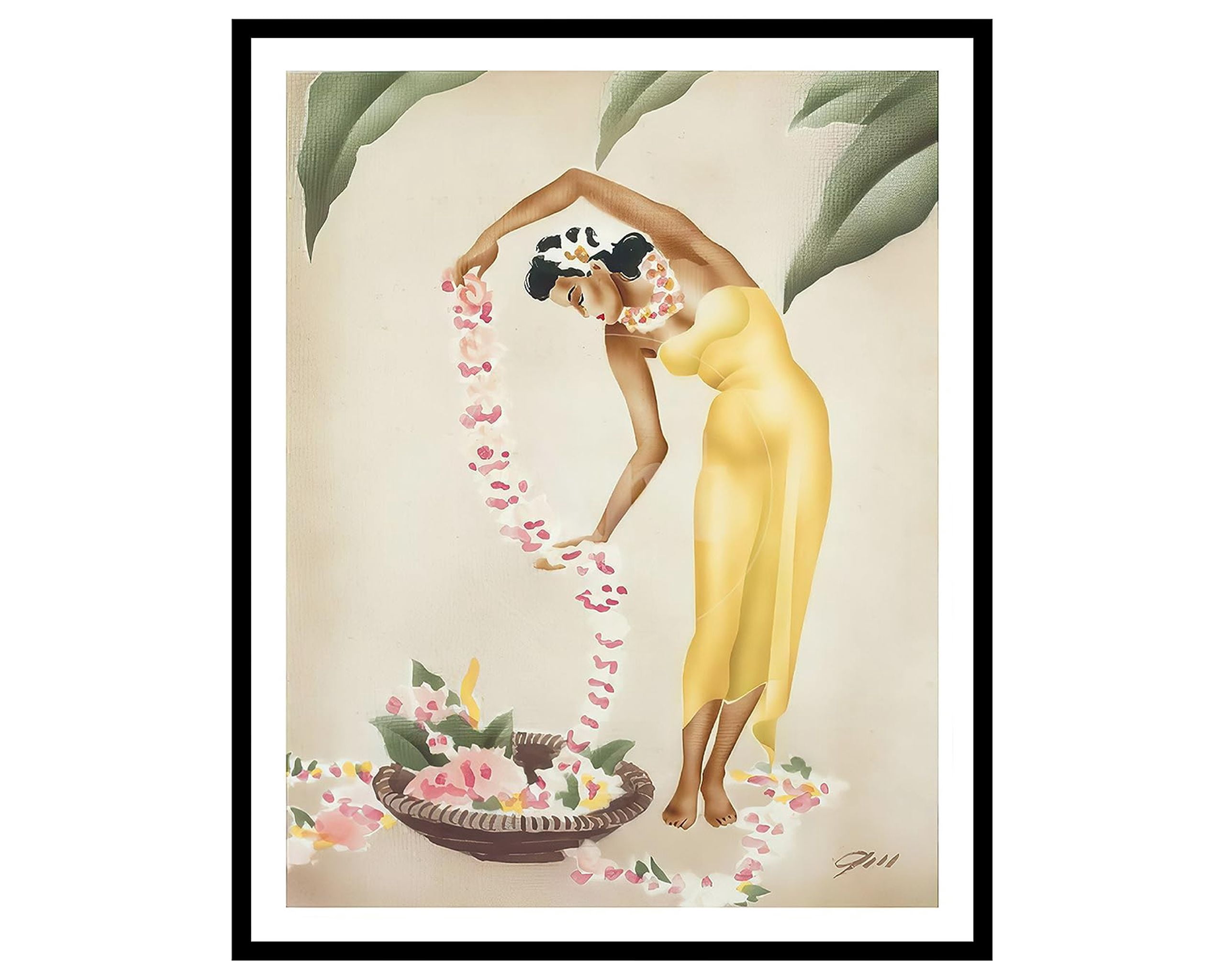 Poster Master Vintage Feminist Poster - Floral Print - The Hawaiian Lei ...