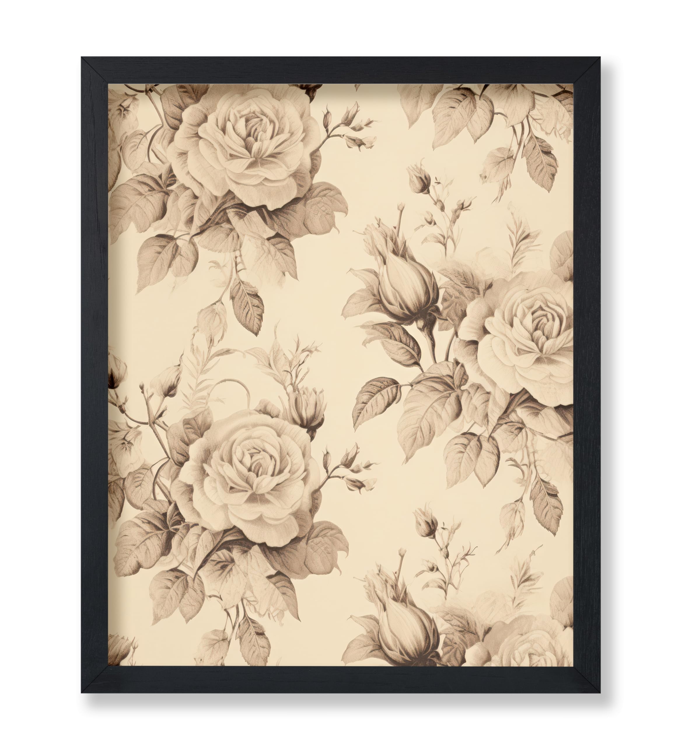 Poster Master Vintage Flower Pattern Poster - Retro Floral Print ...