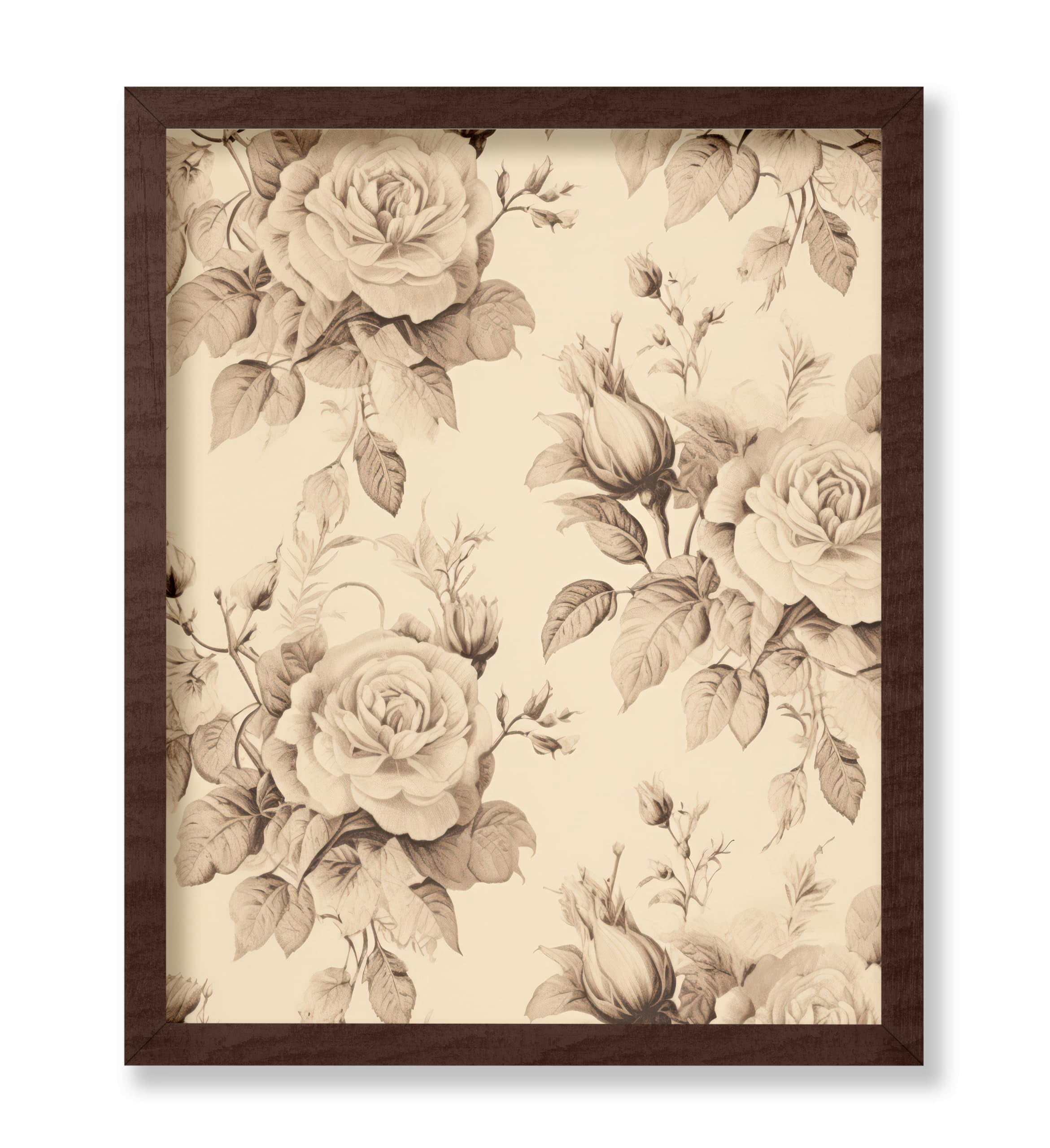 Poster Master Vintage Flower Pattern Poster - Retro Floral Print ...