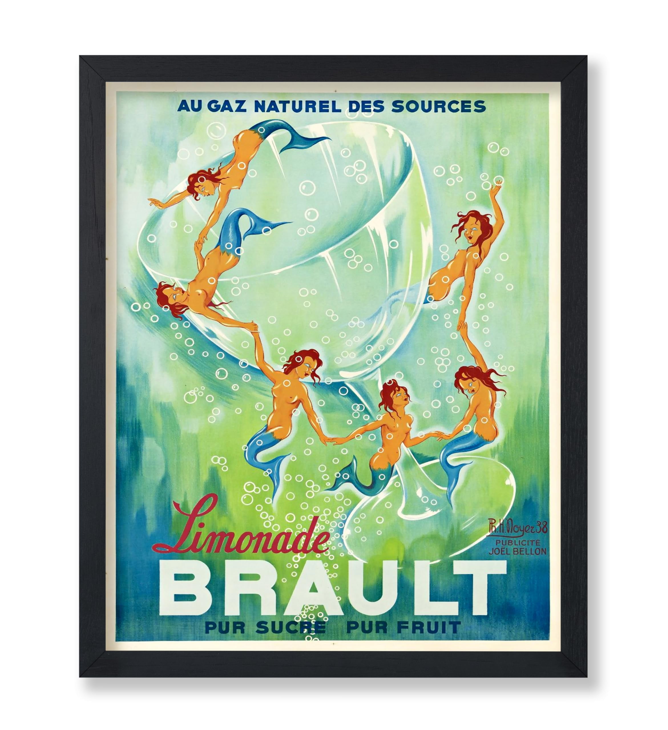 Poster Master Vintage Food & Drink Poster - Retro Limonade Brault Print ...