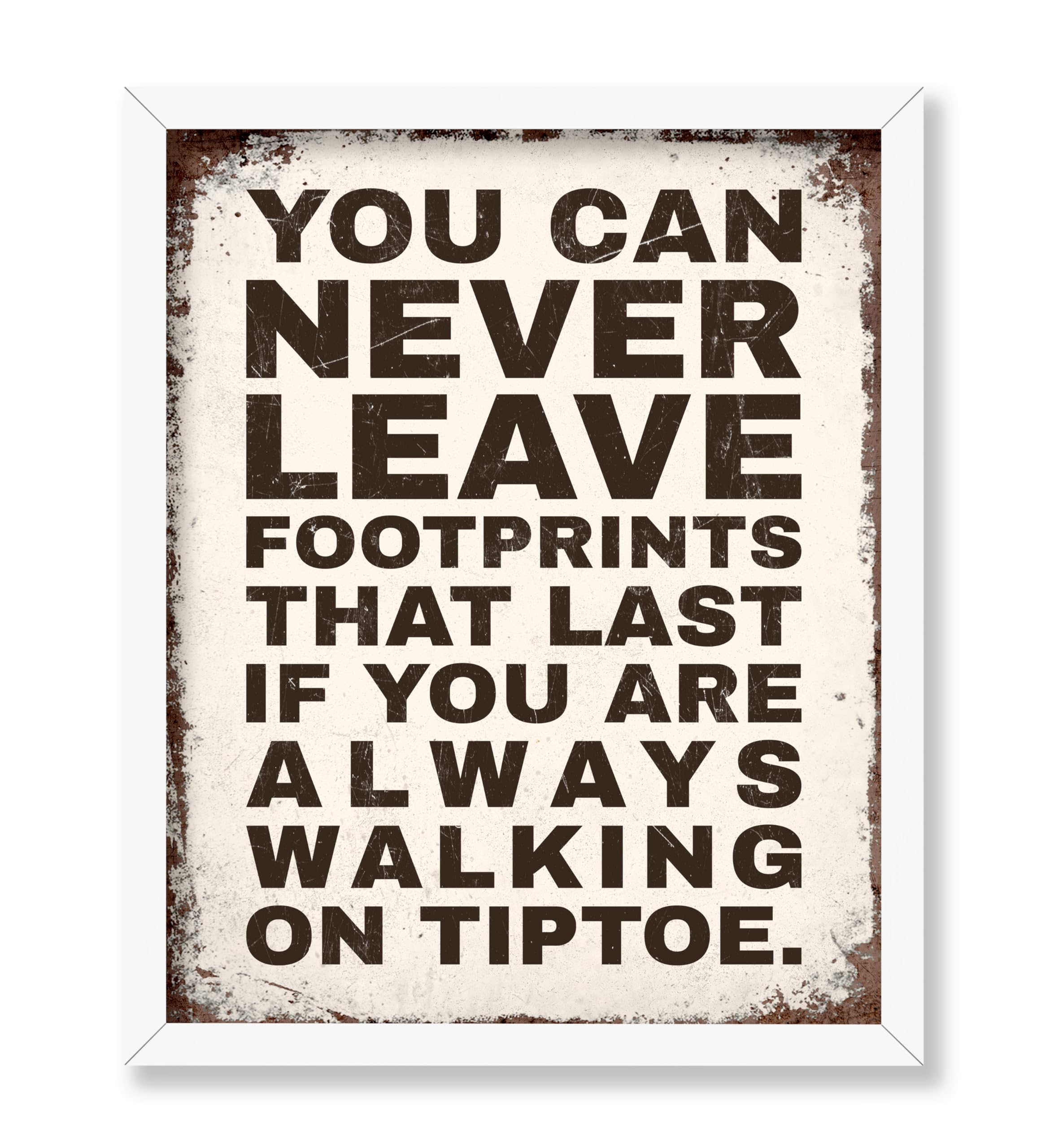 Poster Master Vintage Footprints That Last Poster - Motivational Print ...