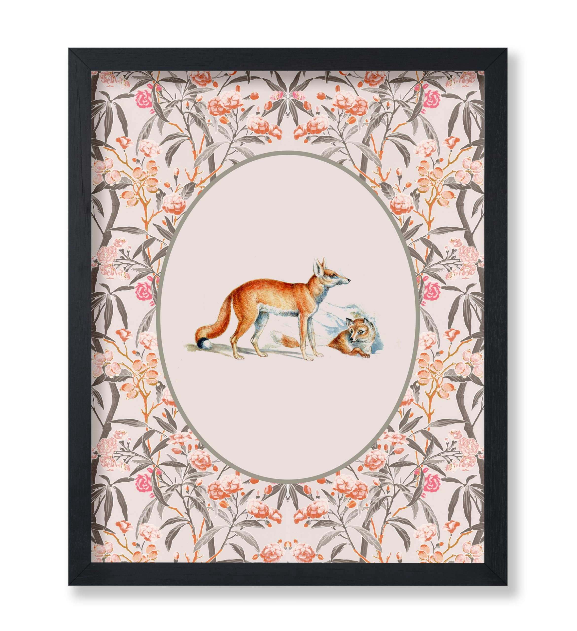 Poster Master Vintage Fox Poster - Retro Wild Life Print - Pastel Art ...