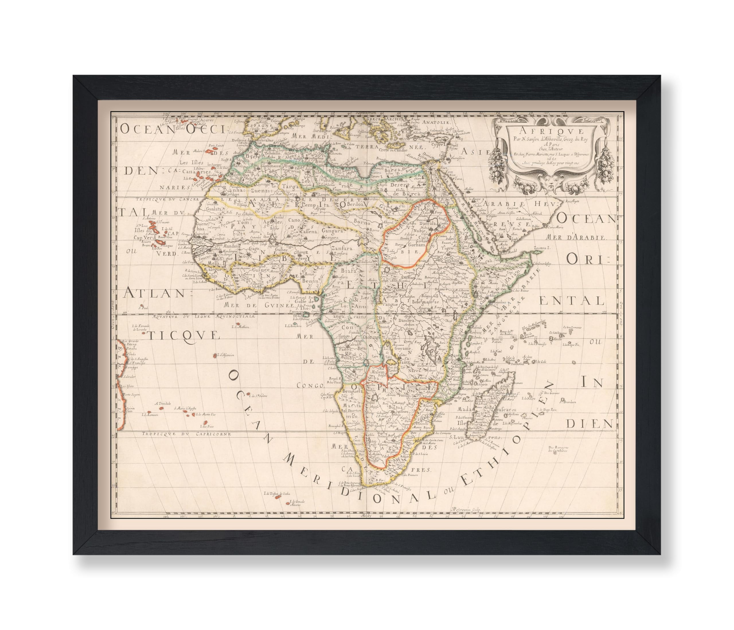 Poster Master Vintage Geographical Poster - Retro Tourism Print - Gift ...