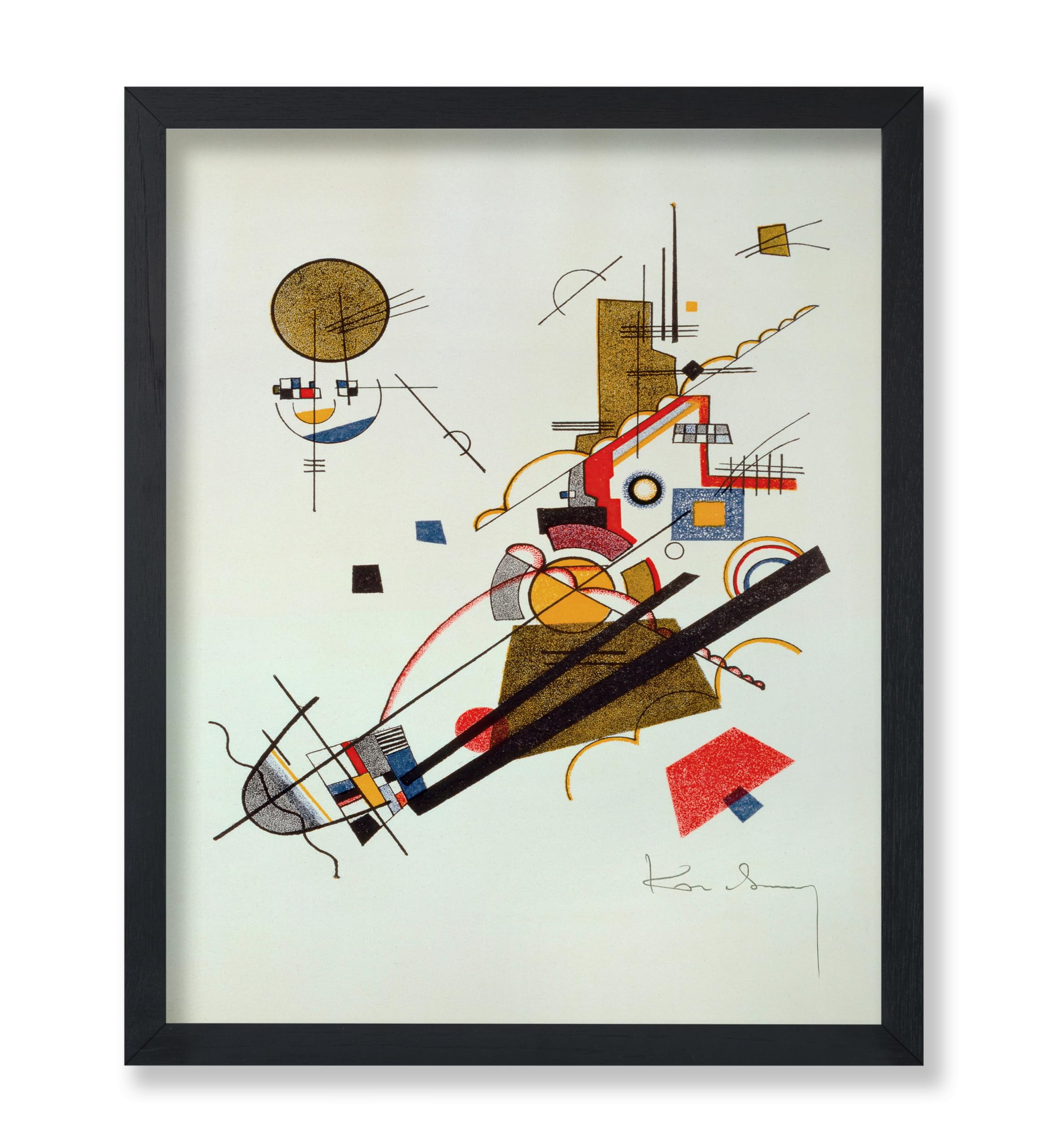 Poster Master Vintage Geometric Poster - Retro Abstract Print - 8x10 ...