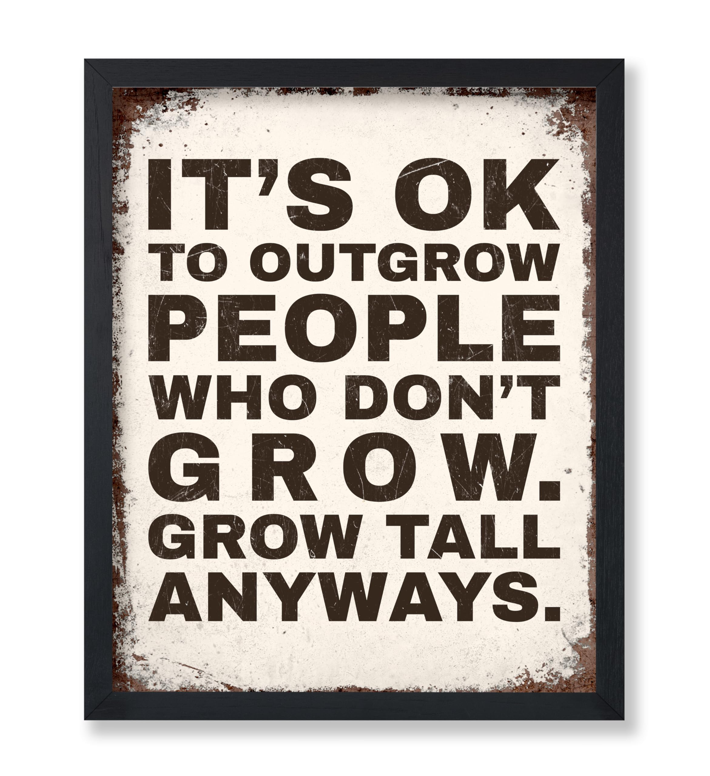 Poster Master Vintage Grow Tall Anyways Poster - Encouragement Print ...