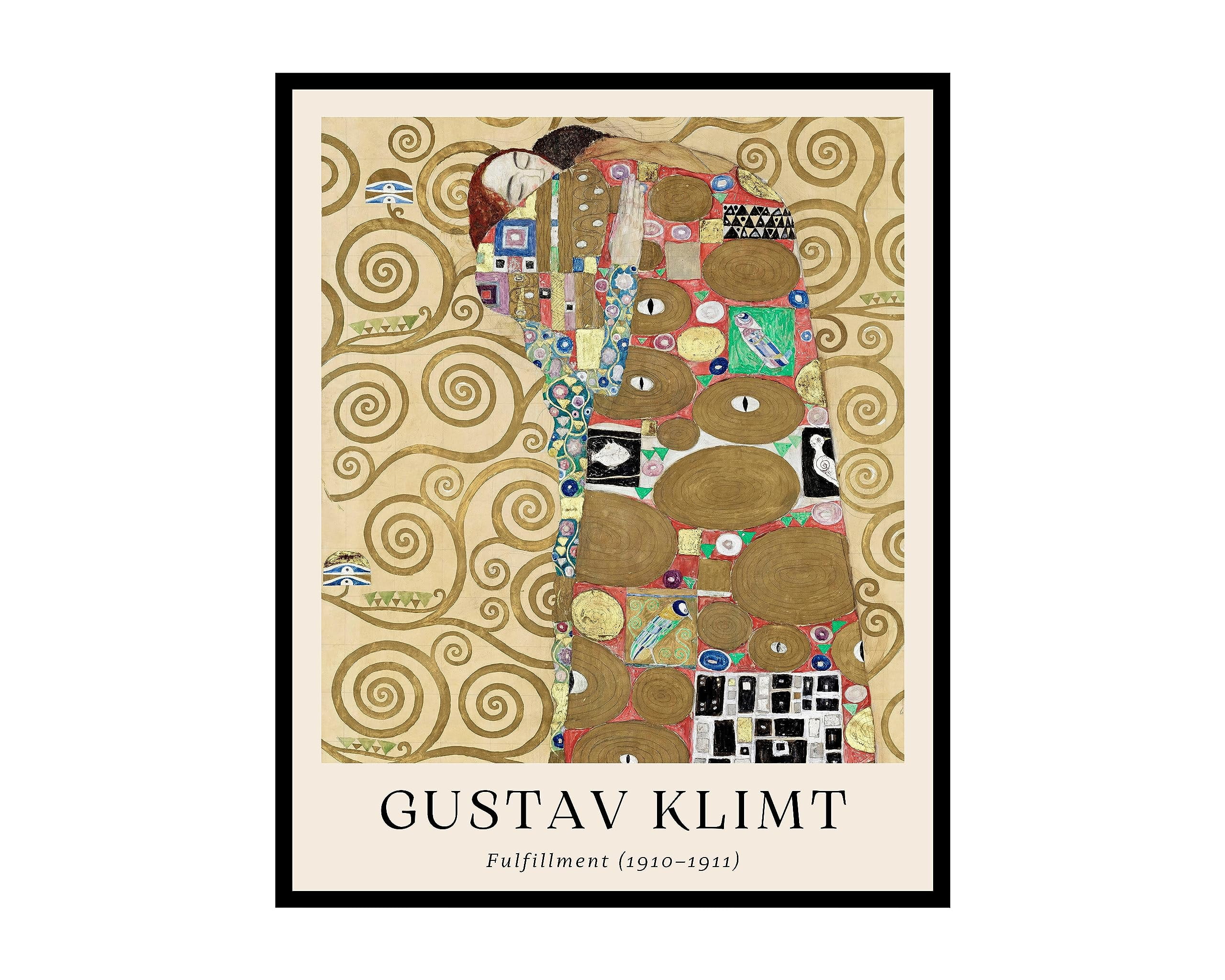 Poster Master Vintage Gustav Klimt Poster - Retro Fulfillment Painting ...