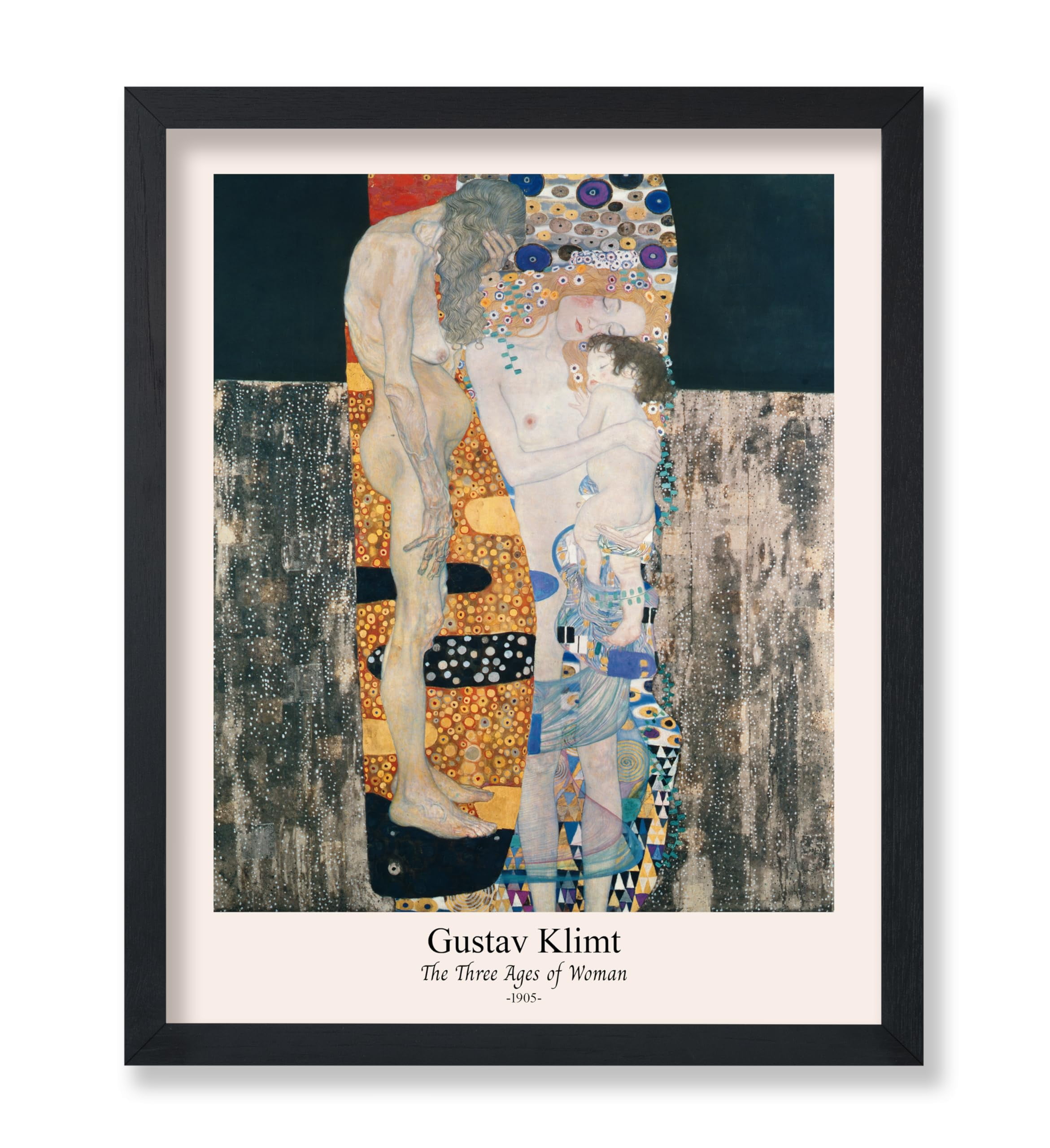 Poster Master Vintage Gustav Klimt Poster - Retro The Three Ages of ...