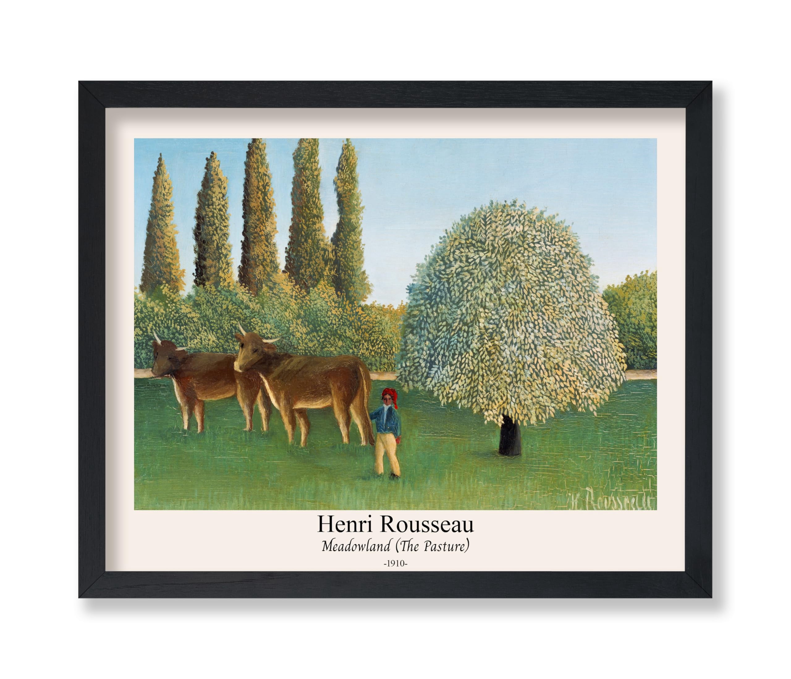 Poster Master Vintage Henri Rousseau Poster - Retro Meadowland Print ...