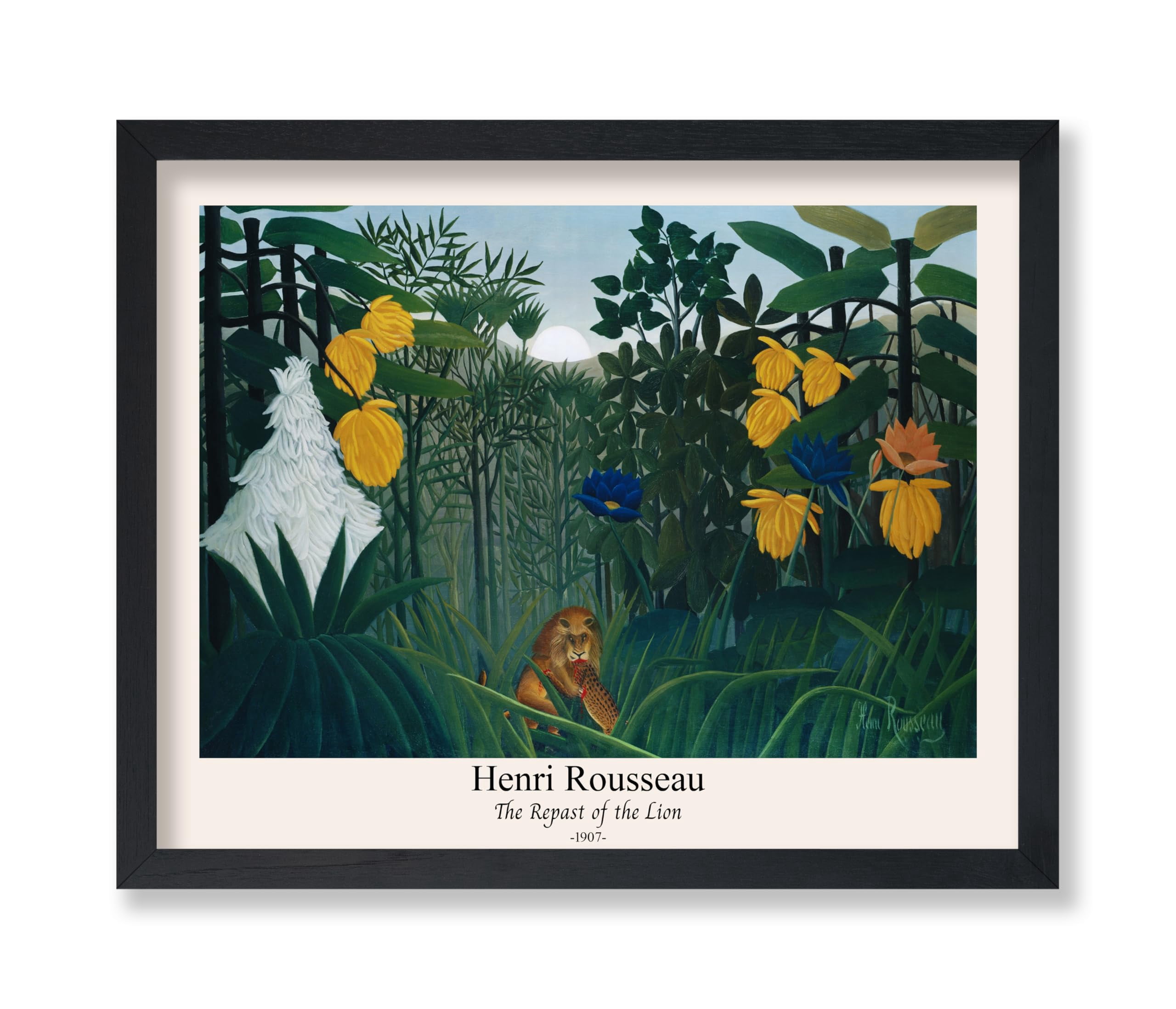 Poster Master Vintage Henri Rousseau Poster - Retro The Repast of the ...