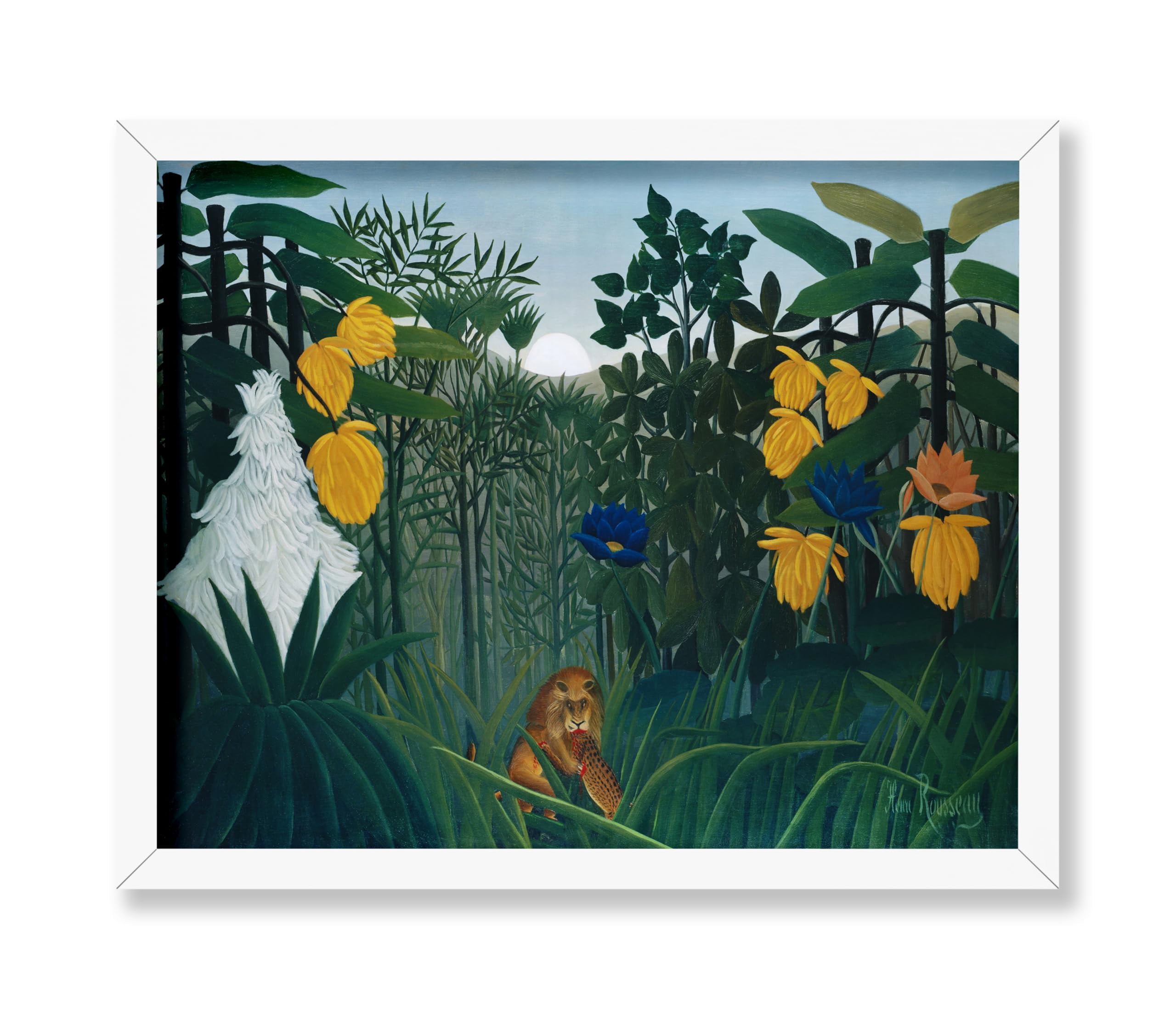 Poster Master Vintage Henri Rousseau Poster - Retro The Repast of the ...