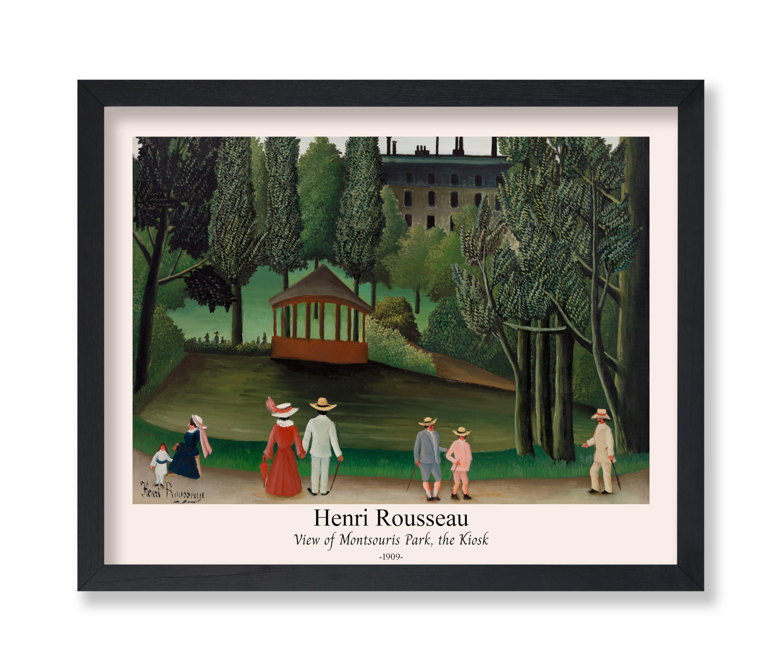 Poster Master Vintage Henri Rousseau Poster - Retro View of Montsouris ...