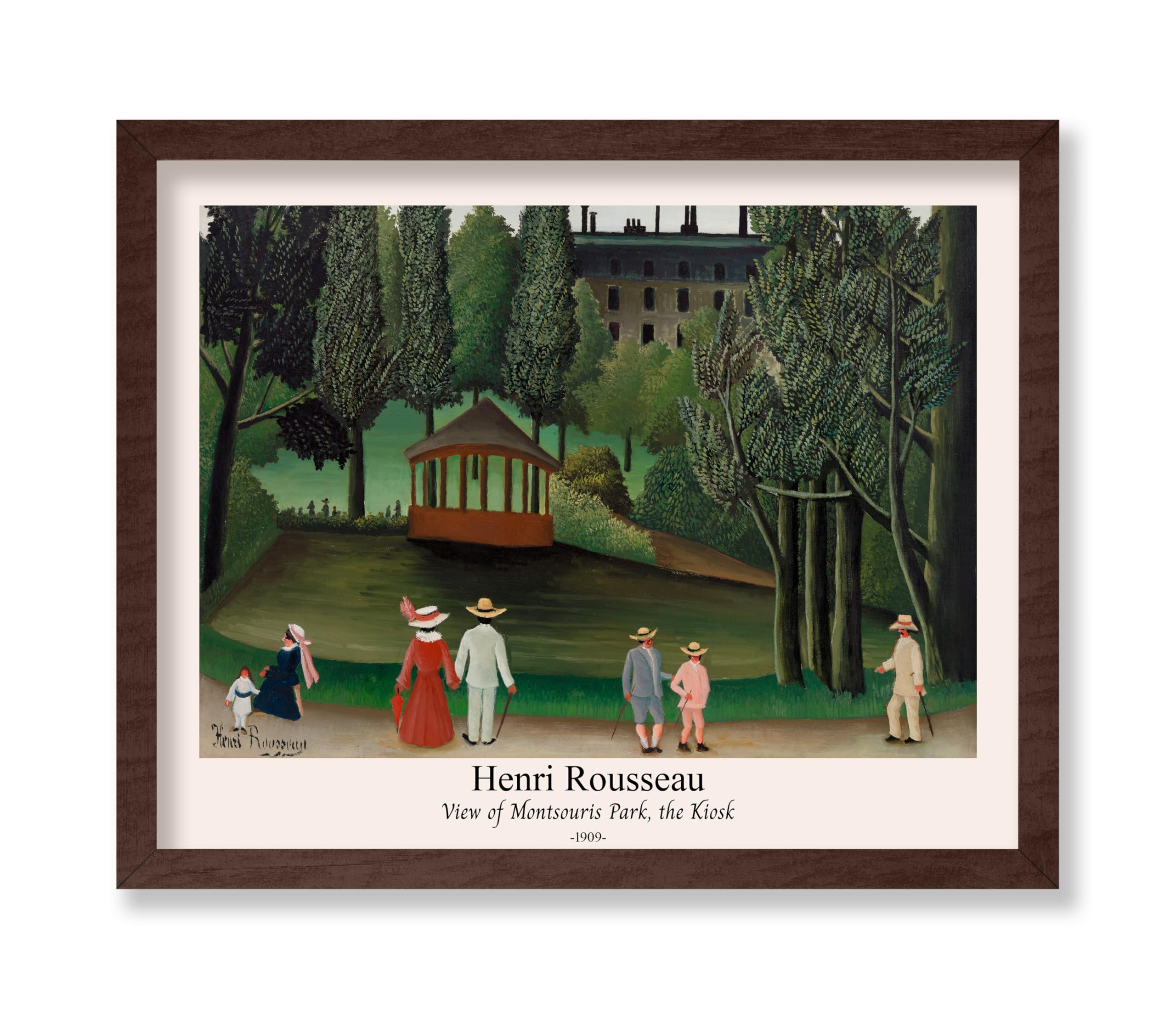 Poster Master Vintage Henri Rousseau Poster - Retro View of Montsouris ...