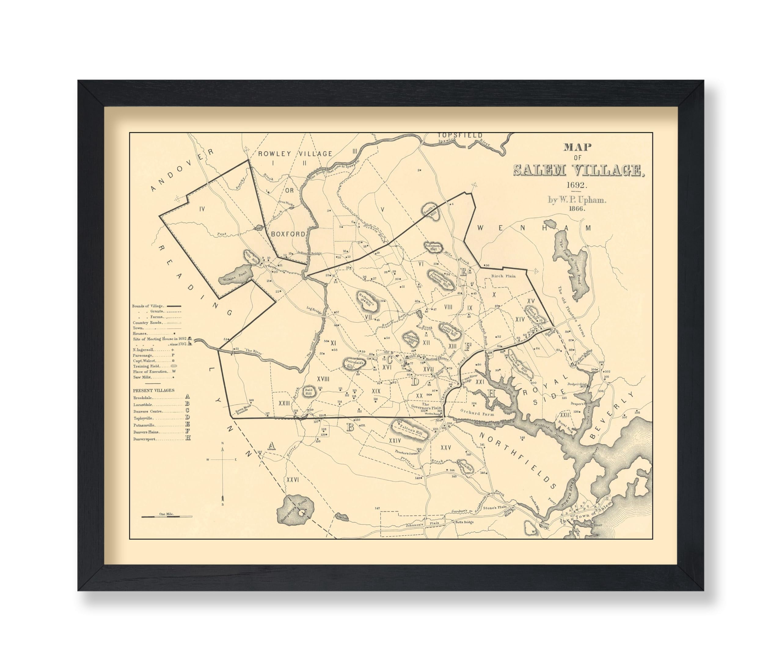 Poster Master Vintage Historical Poster - Retro Geography Print - Gift ...