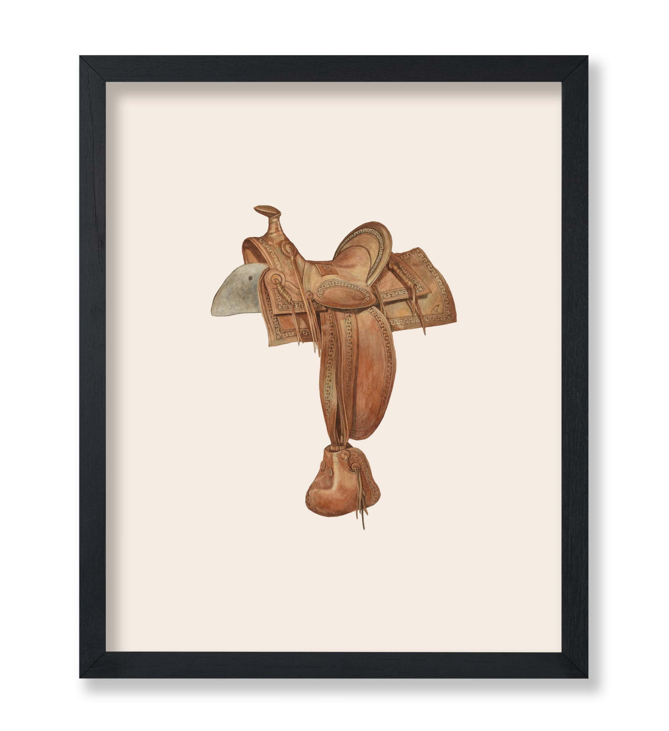Poster Master Vintage Horse Saddle Poster - Retro Western Print ...