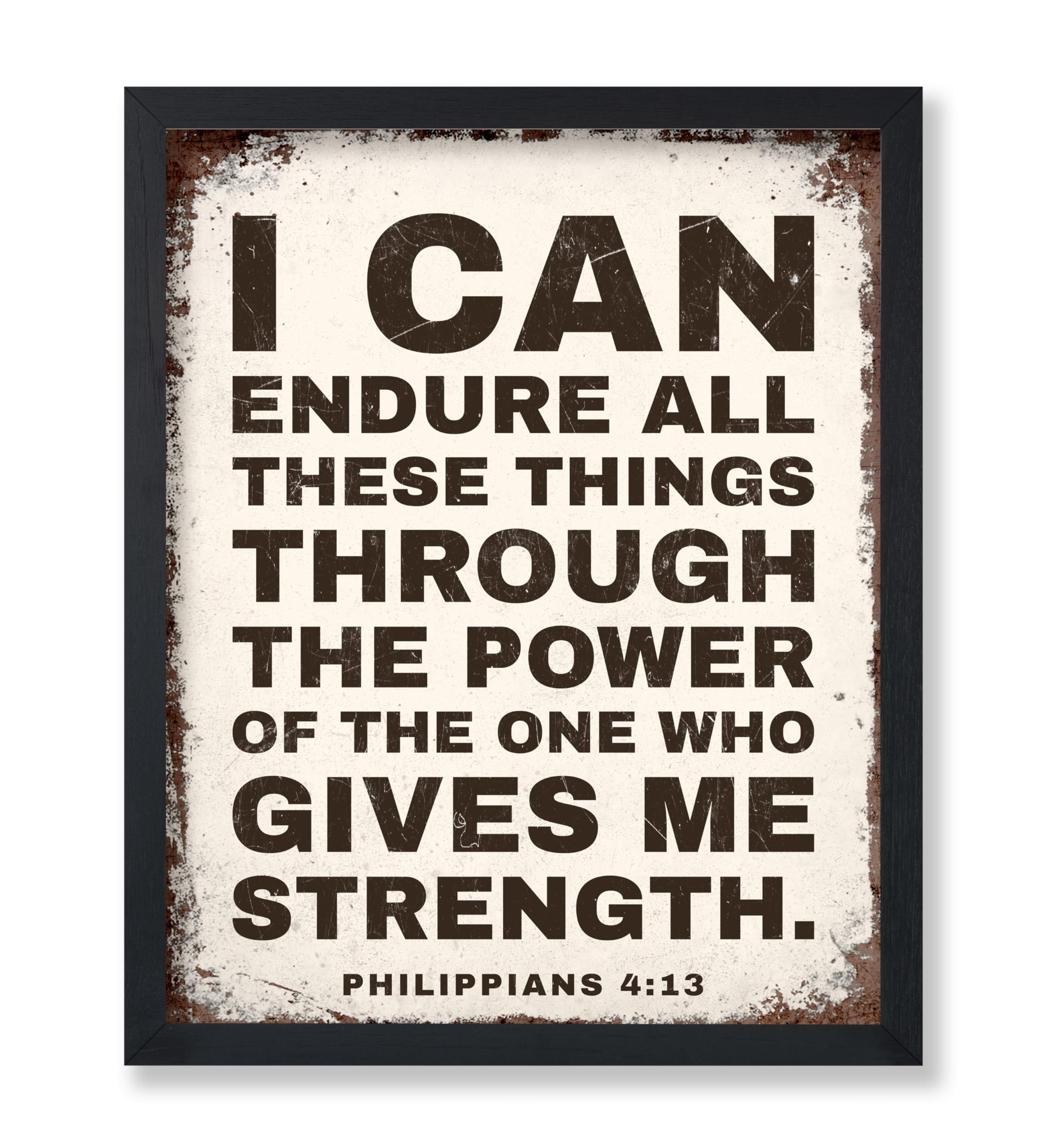 Poster Master Vintage I Can Endure All These Things Poster - Bible ...