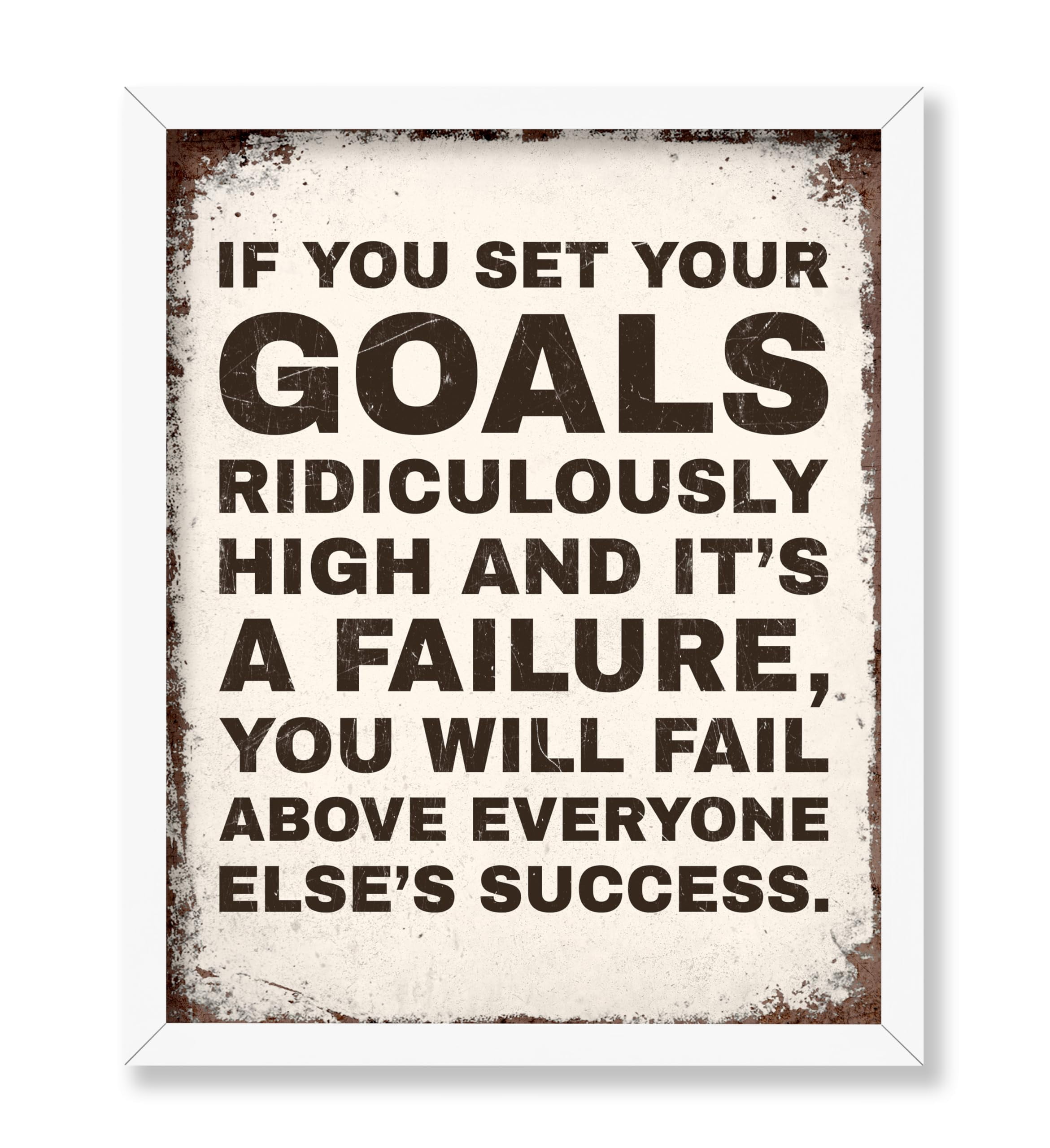 Poster Master Vintage If You Set Your Goals Ridiculously High Poster ...