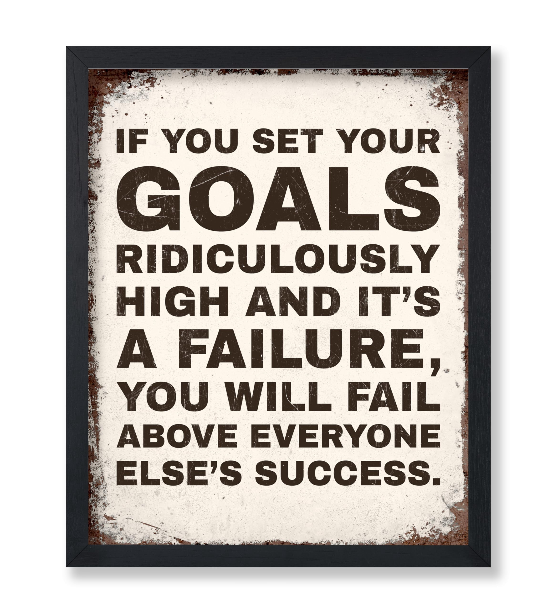Poster Master Vintage If You Set Your Goals Ridiculously High Poster ...