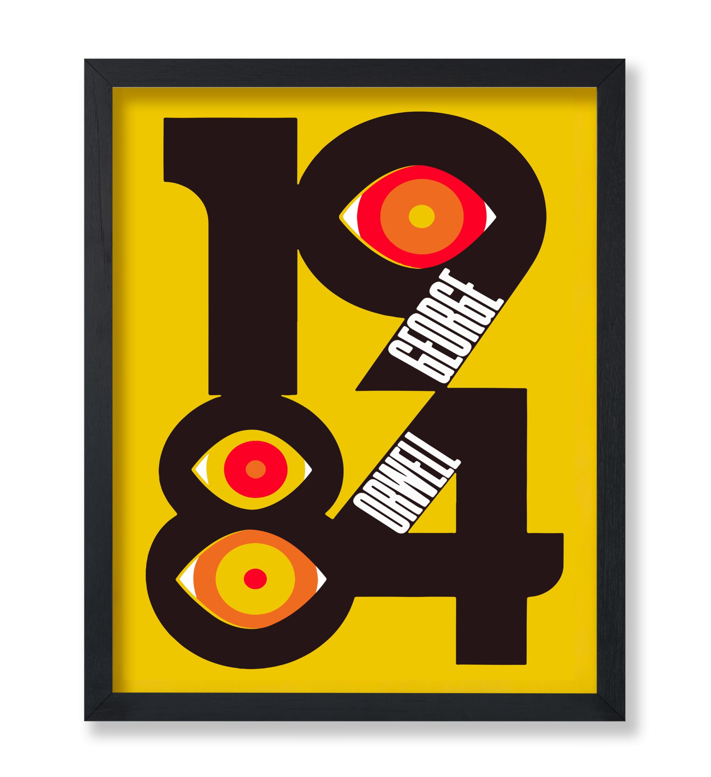 Poster Master Vintage Illustration Poster - Retro Minimalist Print - Nineteen Eighty Four, Cult ...