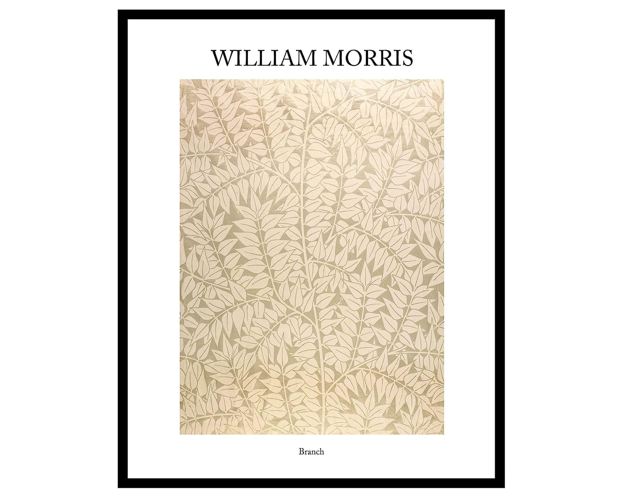 Poster Master Vintage Illustration Poster - Retro Floral Print - Branch ...