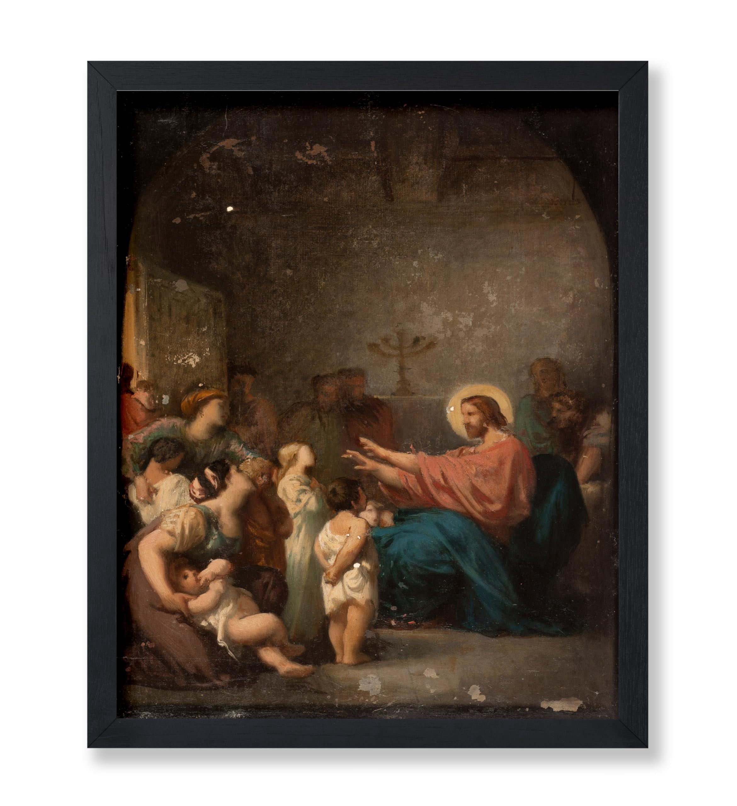 Poster Master Vintage Jesus And The Little Children Poster - Retro ...
