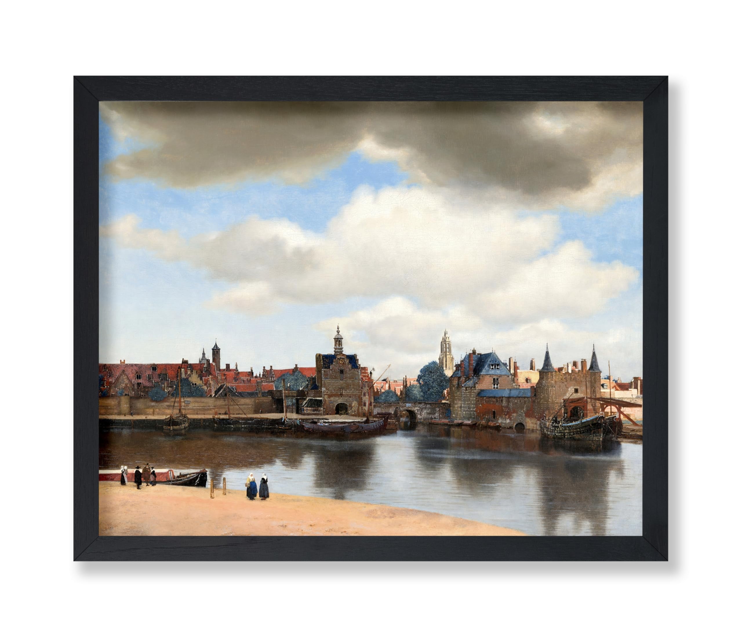 Poster Master Vintage Johannes Vermeer Poster - Retro View of Delft ...