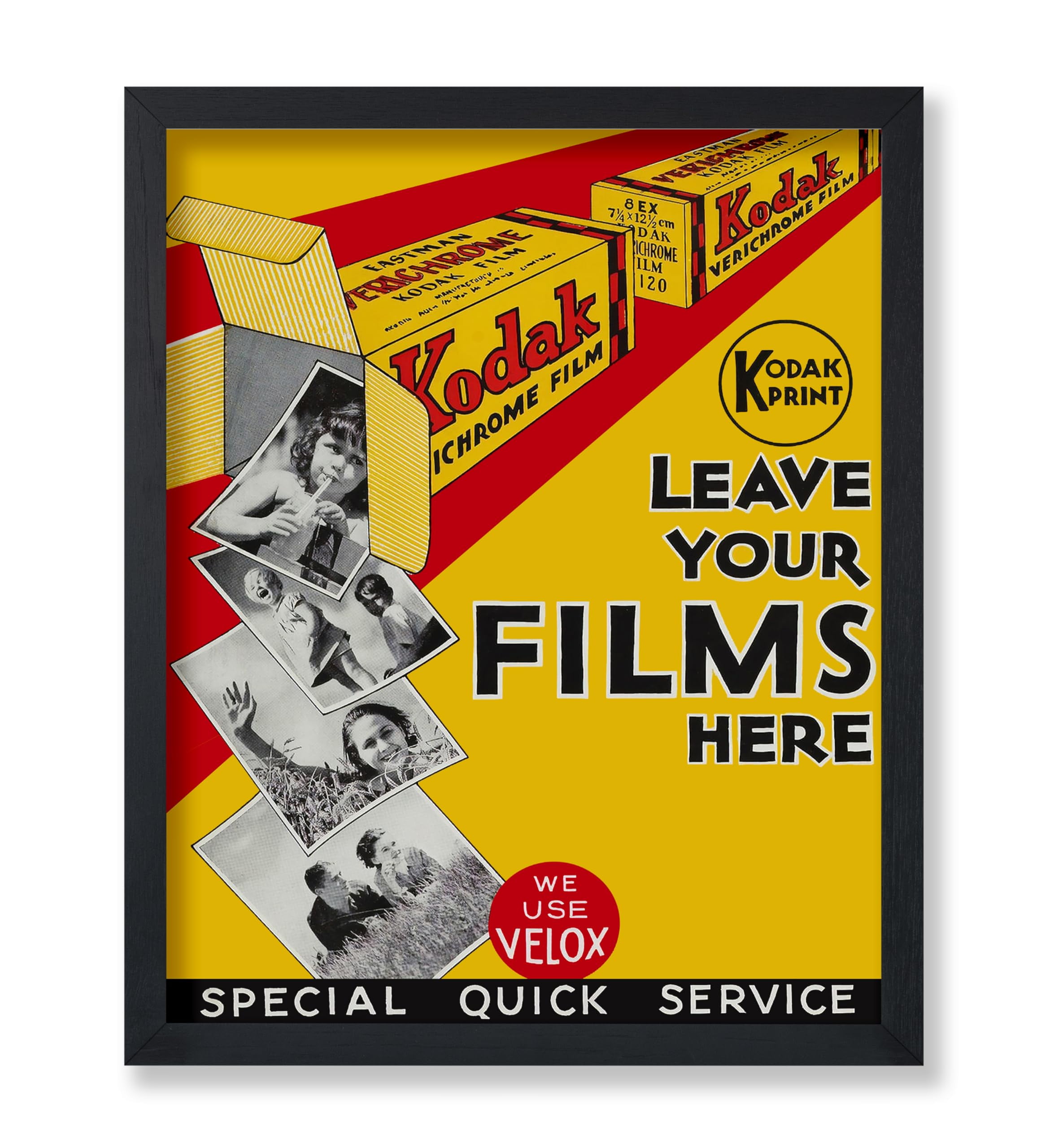 Poster Master Vintage Kodak Poster - Retro Film Print - Advertising Art ...