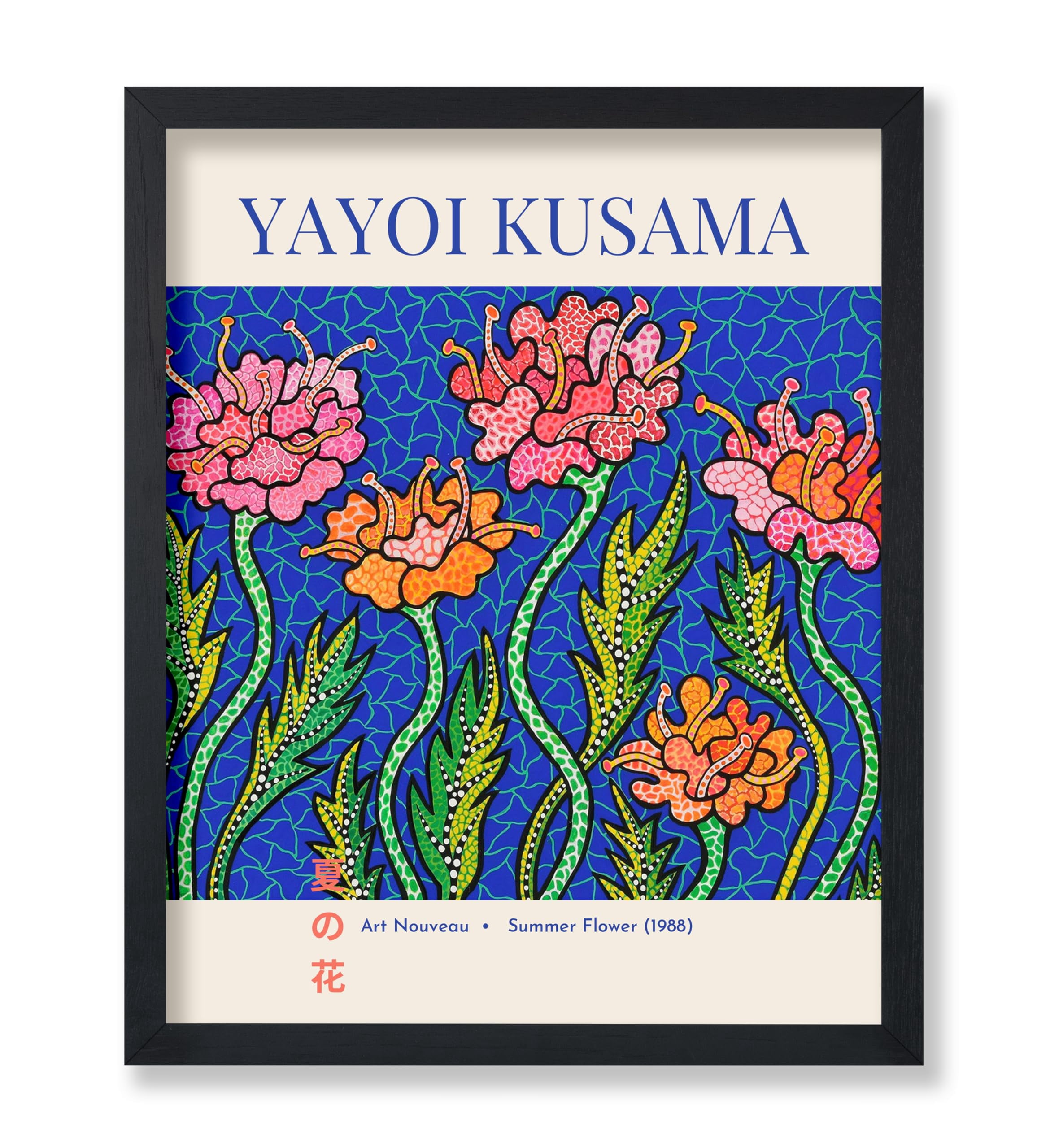 Poster Master Vintage Kusama Poster - Retro Pop Art Print - 11x14 ...