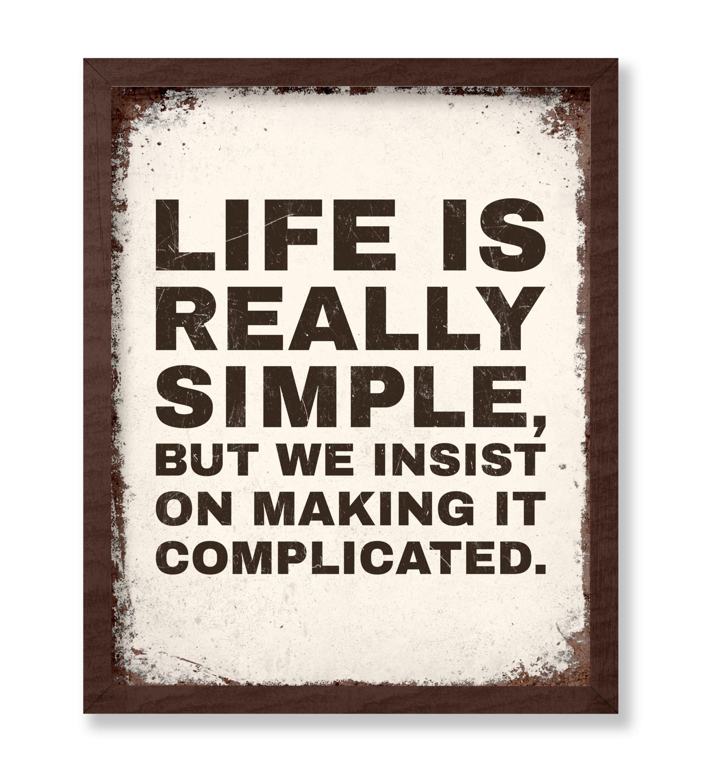 Poster Master Vintage Life Is Really Simple Poster - Simplicity Print ...