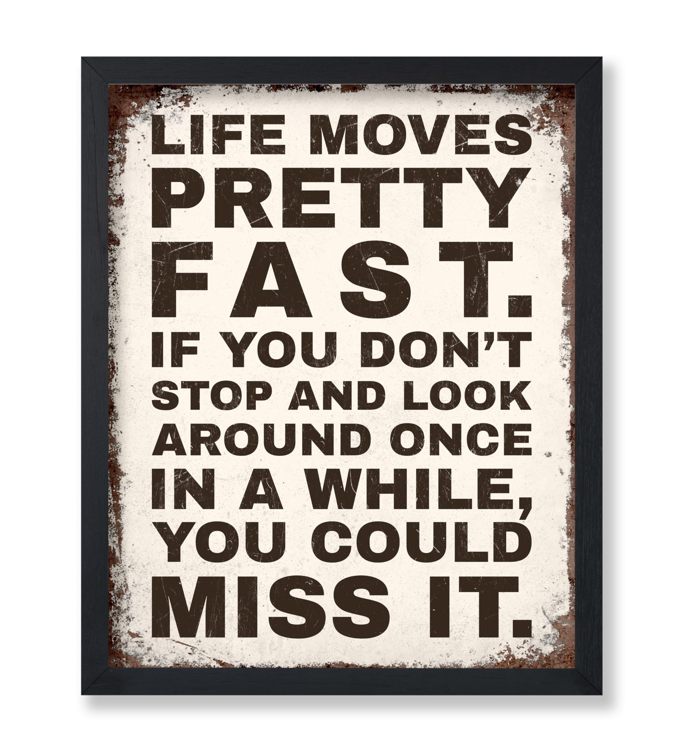 Poster Master Vintage Life Moves Pretty Fast Poster - Motivational ...
