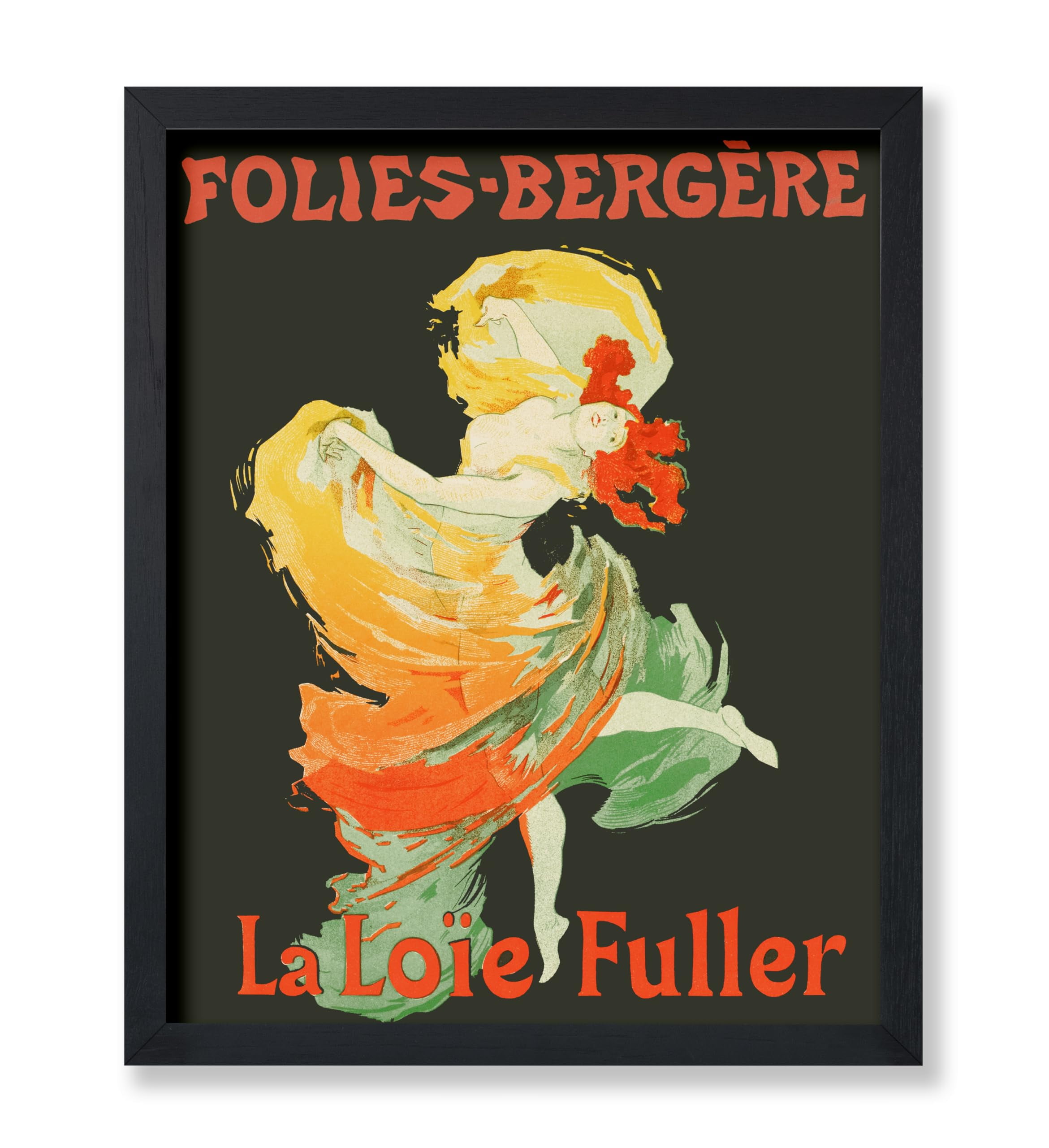 Poster Master Vintage Loie Fuller Poster - Retro La Loie Fuller Print ...