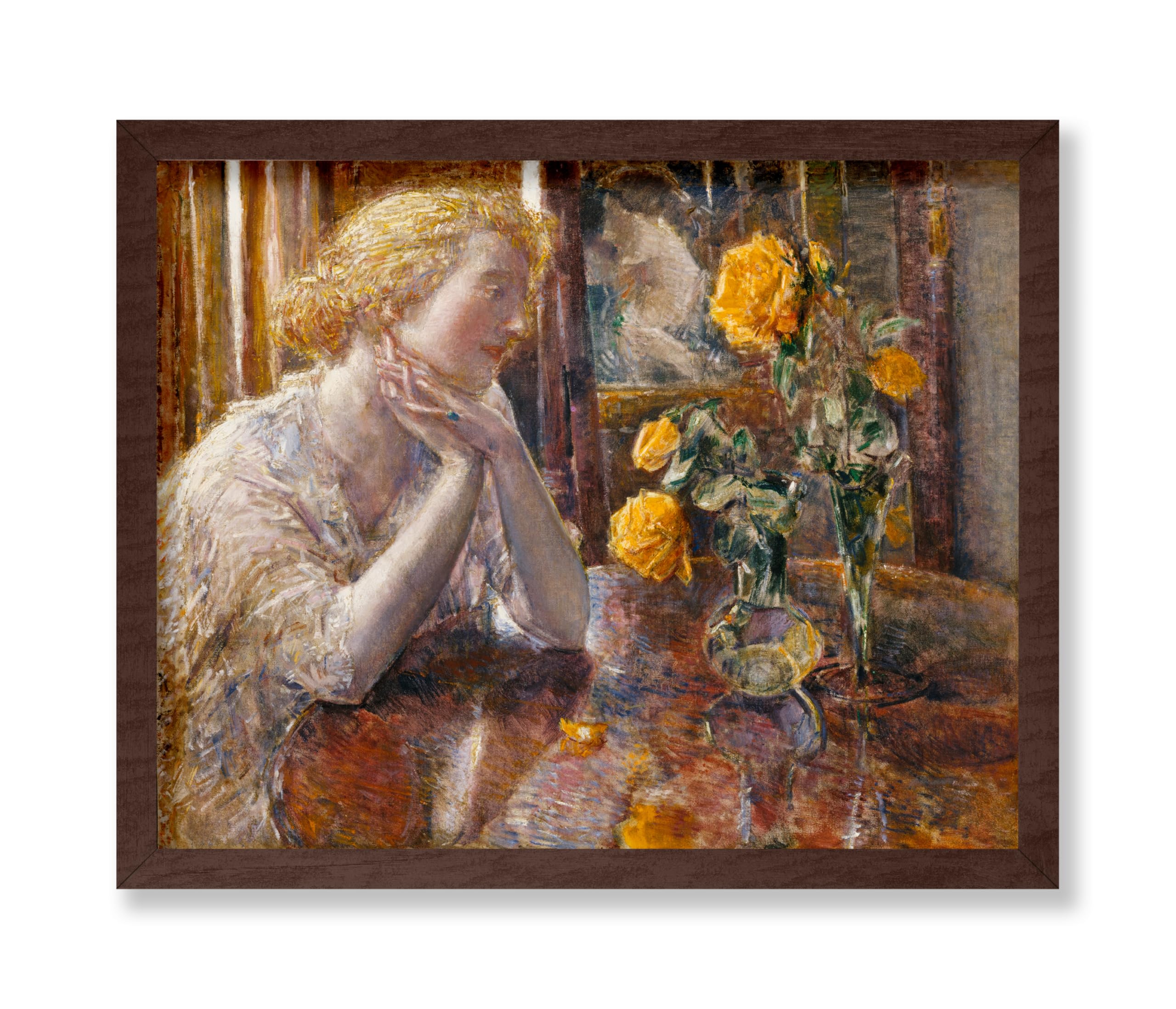 Poster Master Vintage Marshal Niel Roses Painting Poster - Retro Woman ...