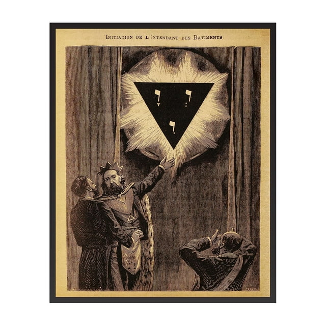 Poster Master Vintage Masonic Poster - Retro Photograph Print - 11x14 ...