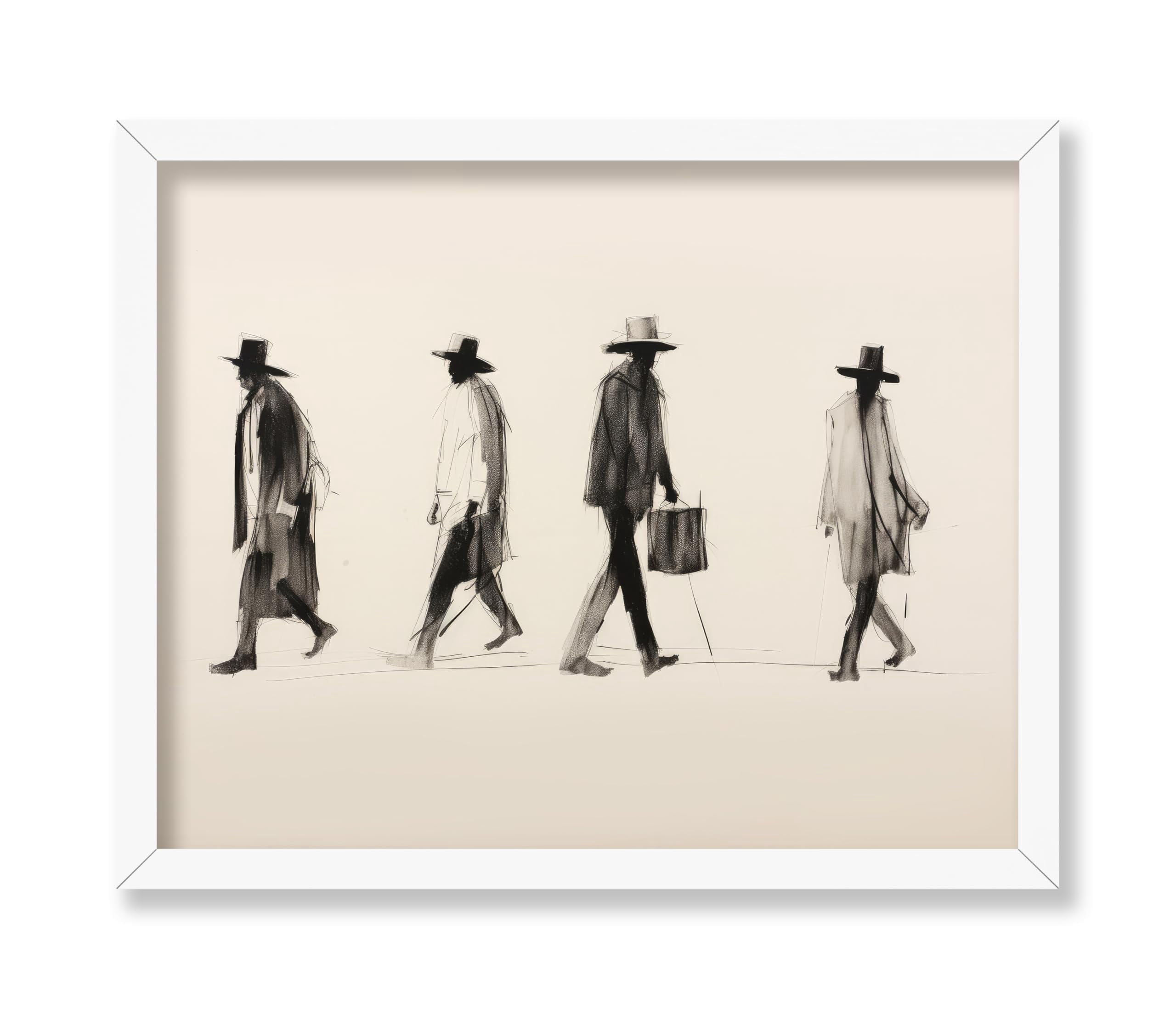 Poster Master Vintage Men In Suit Poster - Retro Sketch Print ...