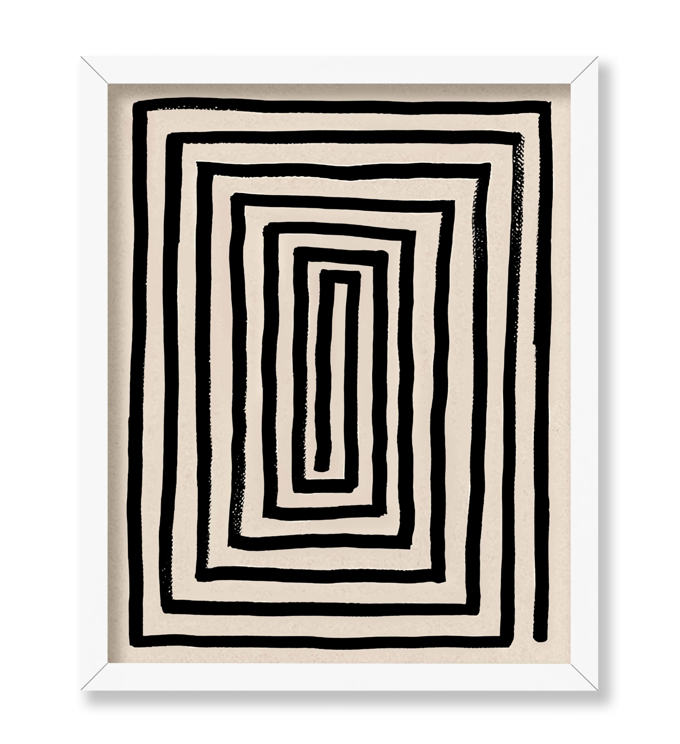 Poster Master Vintage Minimalist Poster - Retro Abstract Print - Thick ...