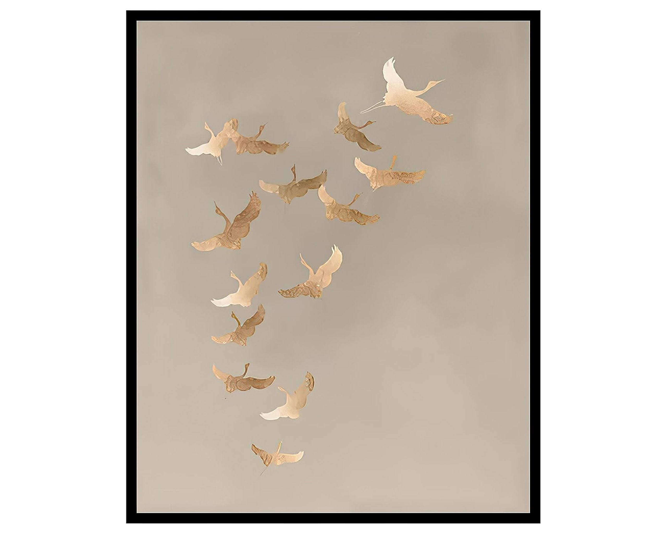 Poster Master Vintage Minimalist Poster - Retro Animal Print - Flock of ...