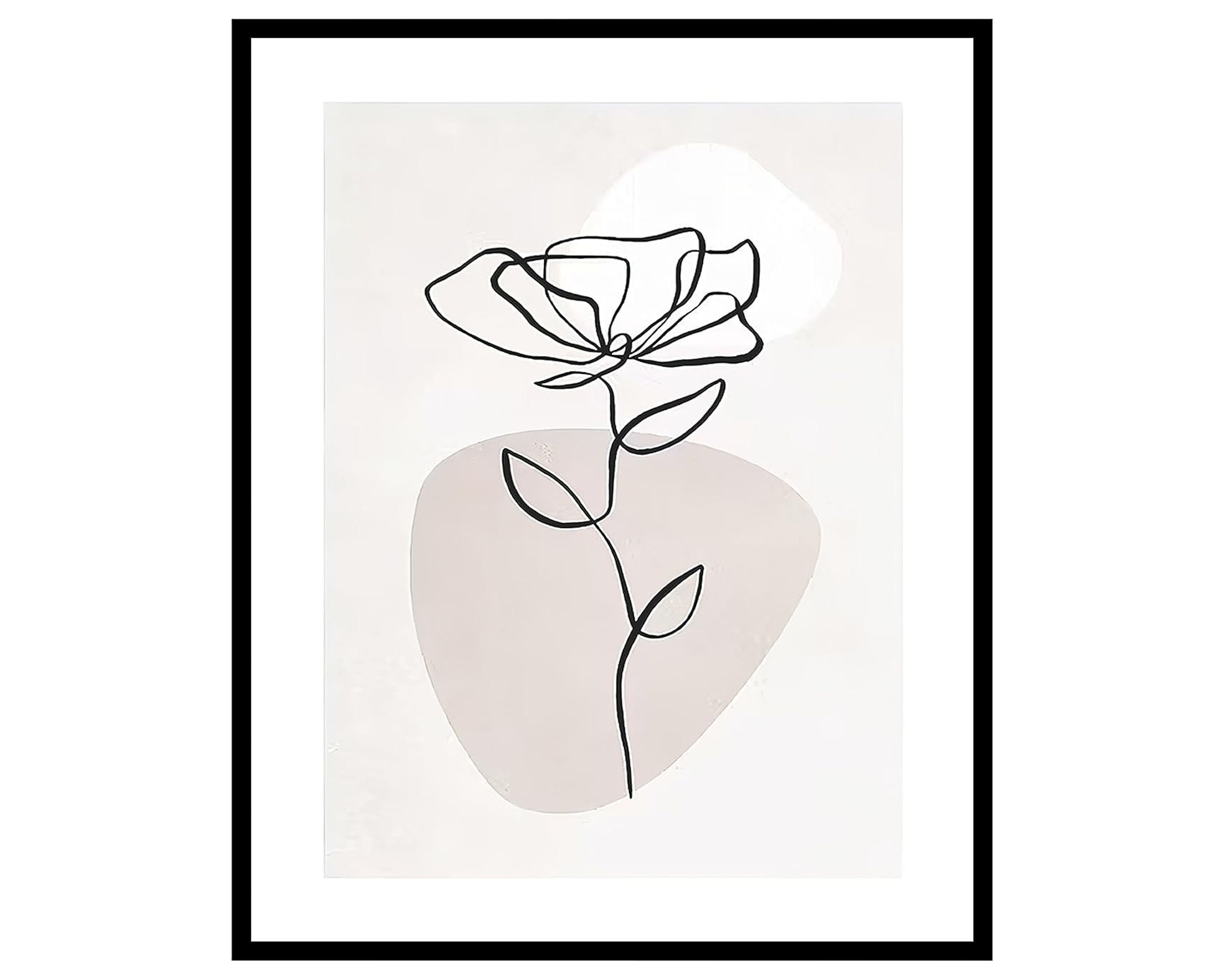 Poster Master Vintage Minimalist Poster - Retro Botanical Print ...