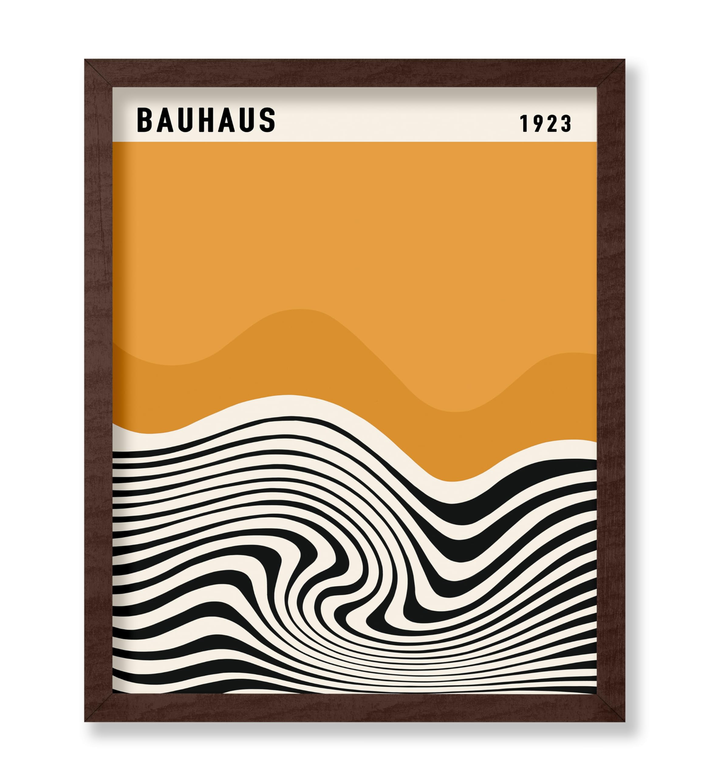 Poster Master Vintage Minimalist Poster - Retro Modern Print - Wavy ...