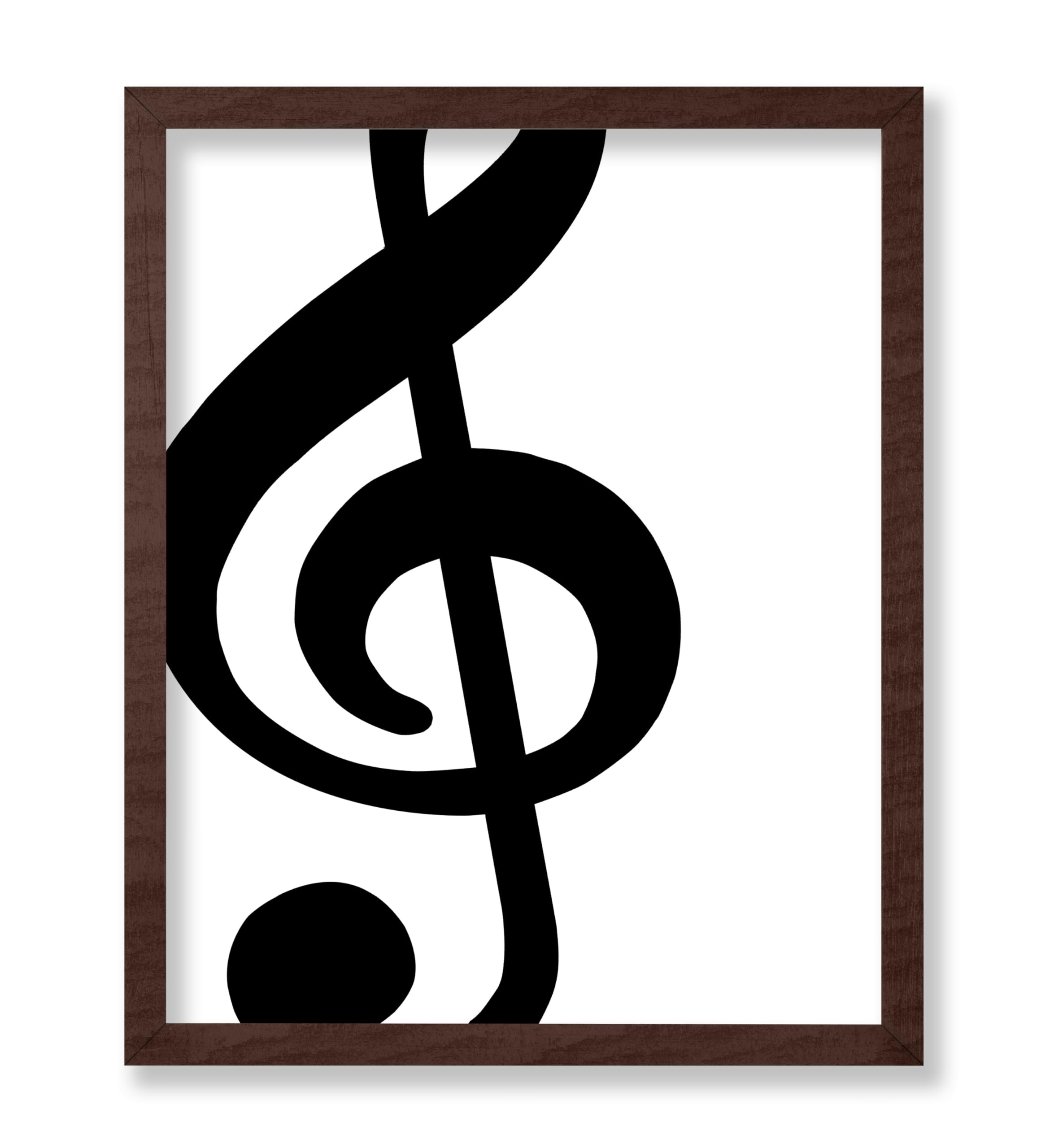 Poster Master Vintage Minimalist Poster - Retro Music Print - Treble ...