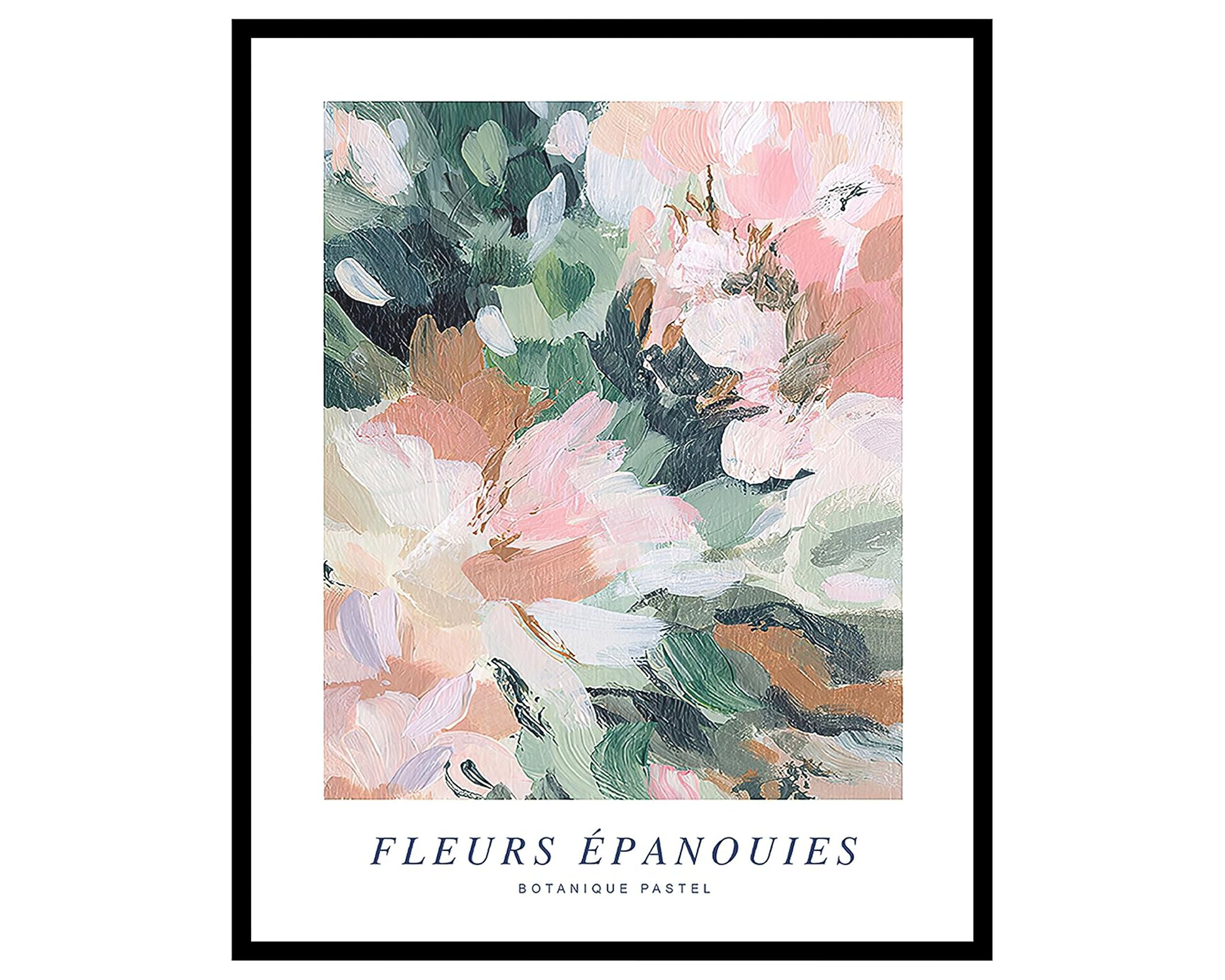 Poster Master Vintage Minimalist Poster - Watercolor Print - Fleurs Ã ...