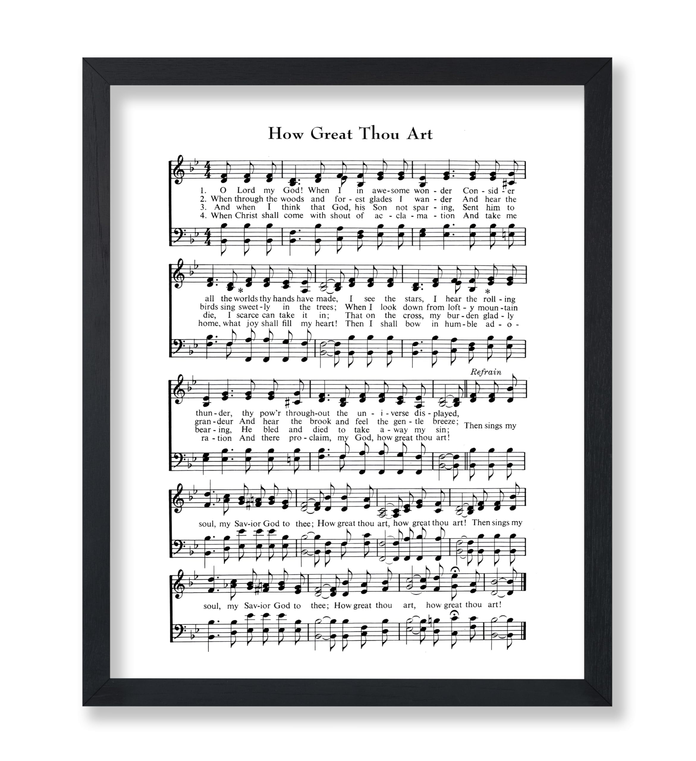 Poster Master Vintage Music Sheet Poster - Retro Hymnal Print - Gift ...