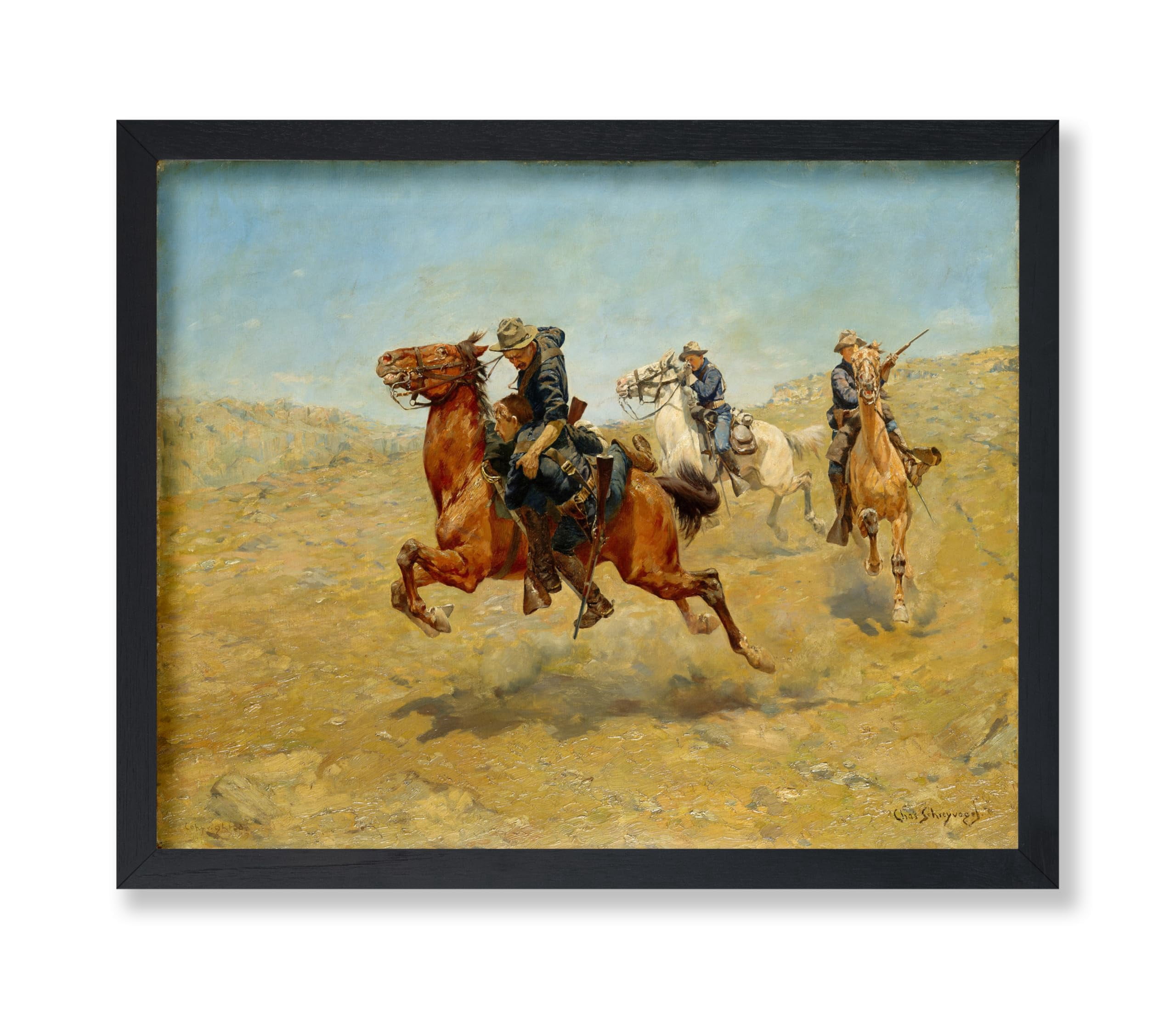 Poster Master Vintage My Bunkie Painting Poster - Retro Cowboy Print ...