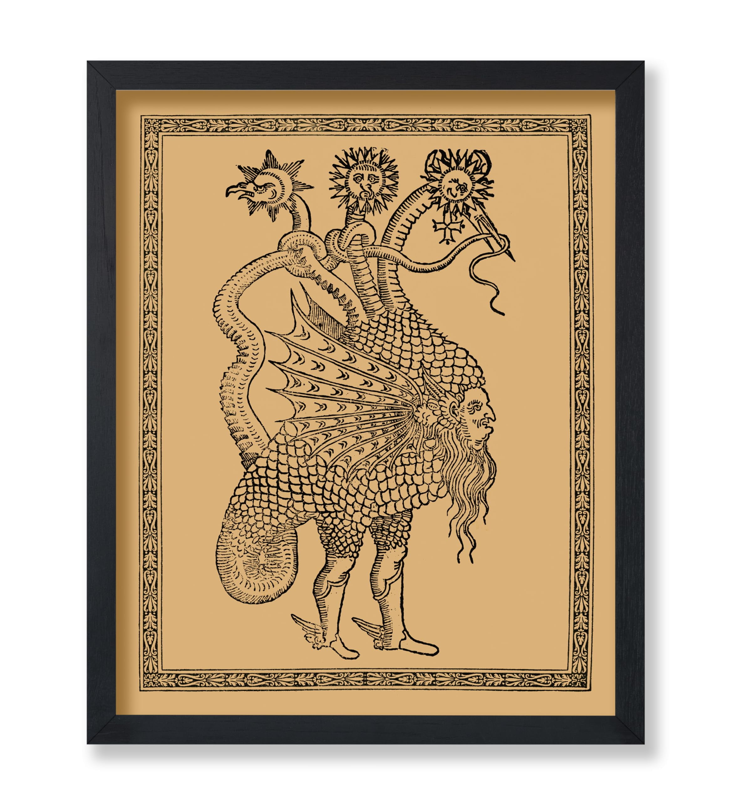 Poster Master Vintage Mythology Poster - Retro Supernatural Print ...